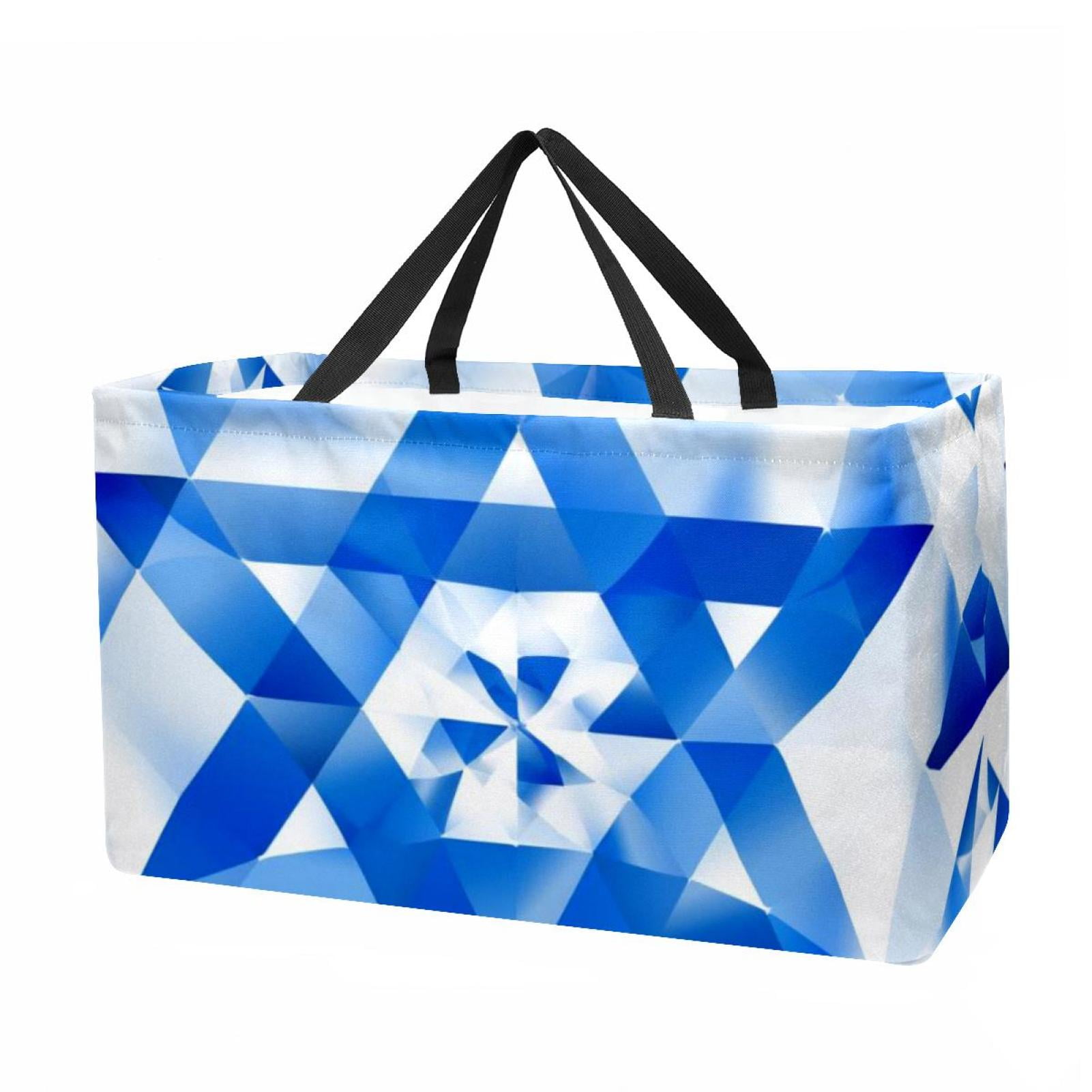 Flag of Israel Large Capacity Reusable Foldable Oxford Cloth Grocery ...