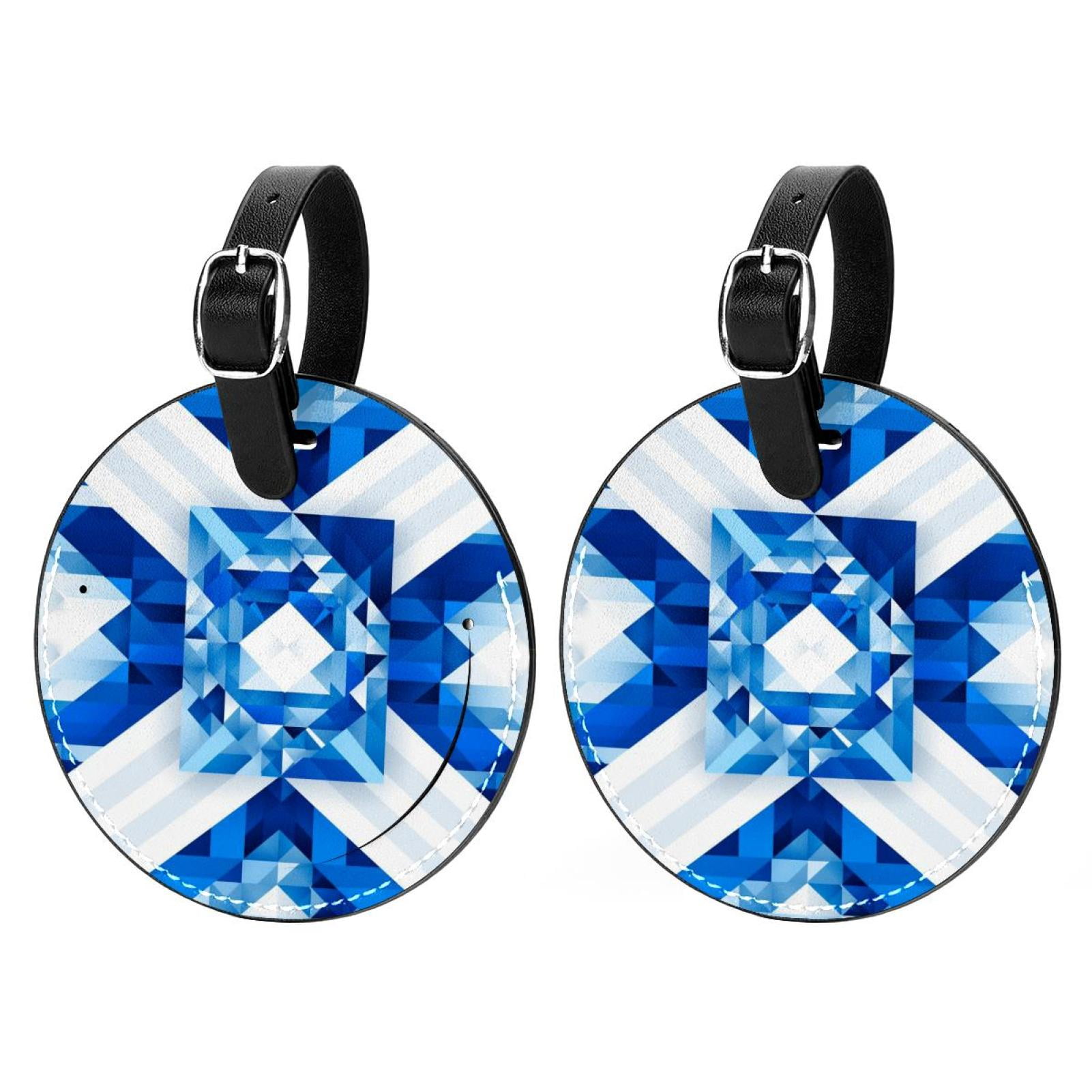 Flag of Israel Li Travel Tags Set - Premium PU Leather Suitcase Tag ...