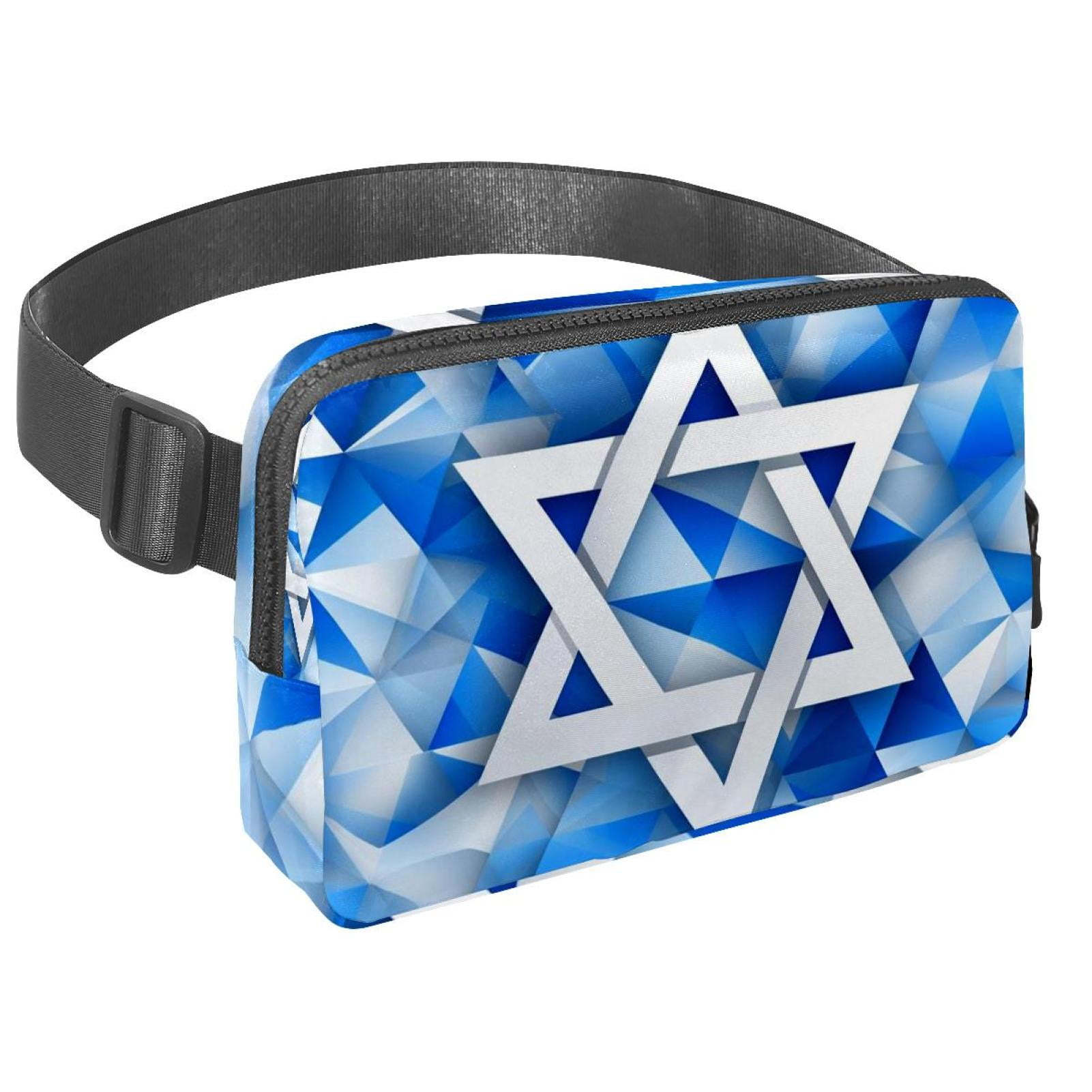Flag of Israel Lightweight Adjustable Crossbody Fanny Sling Bag with ...