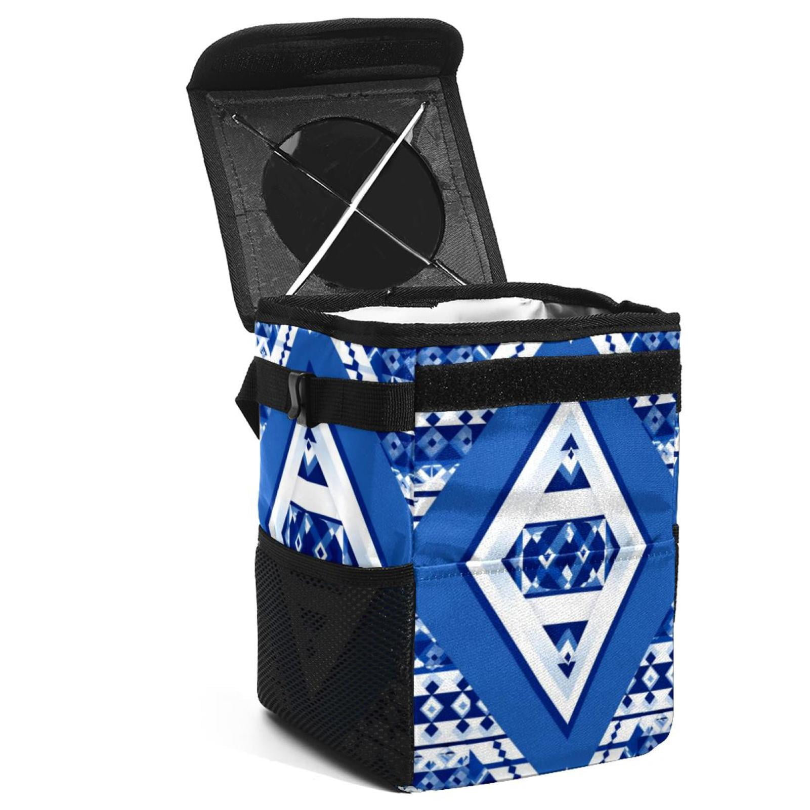 Flag of Israel Mini Trash Can for Car: Foldable, with Lid, Leak-Proof ...