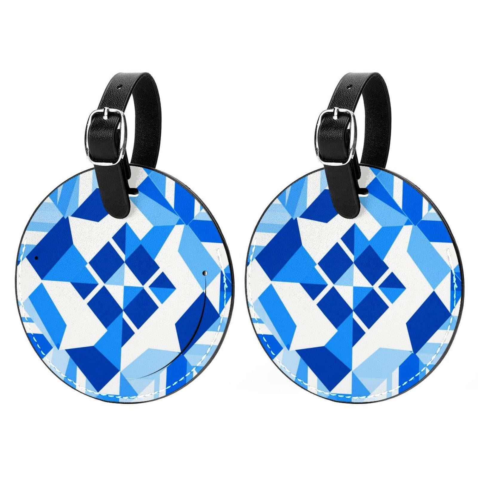 Flag of Israel Personalized PU Leather Luggage Tags 2 Pack - Bag Tag ...