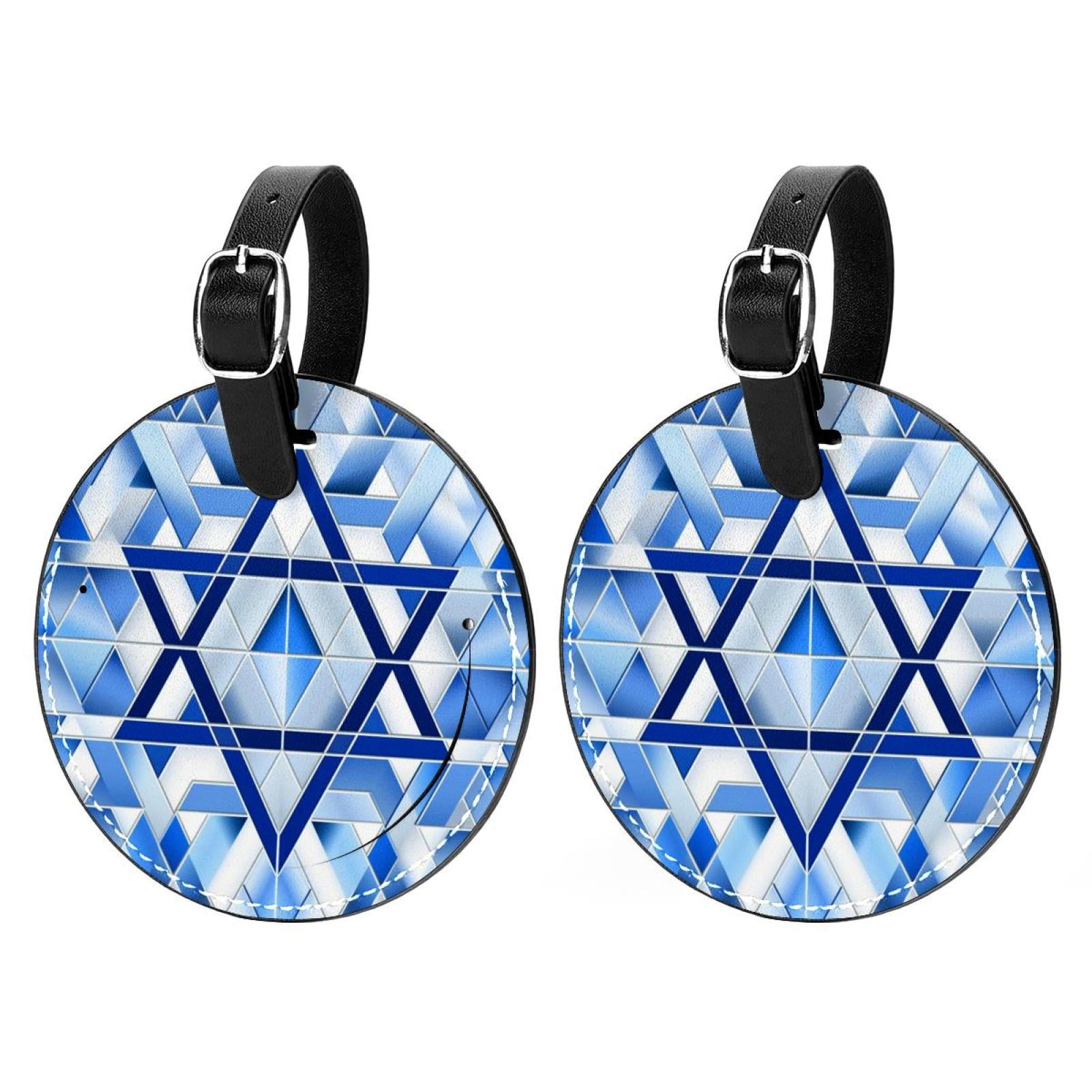 Flag of Israel Personalized Travel Tags 2 Pack - Stylish Luggage Tag ...