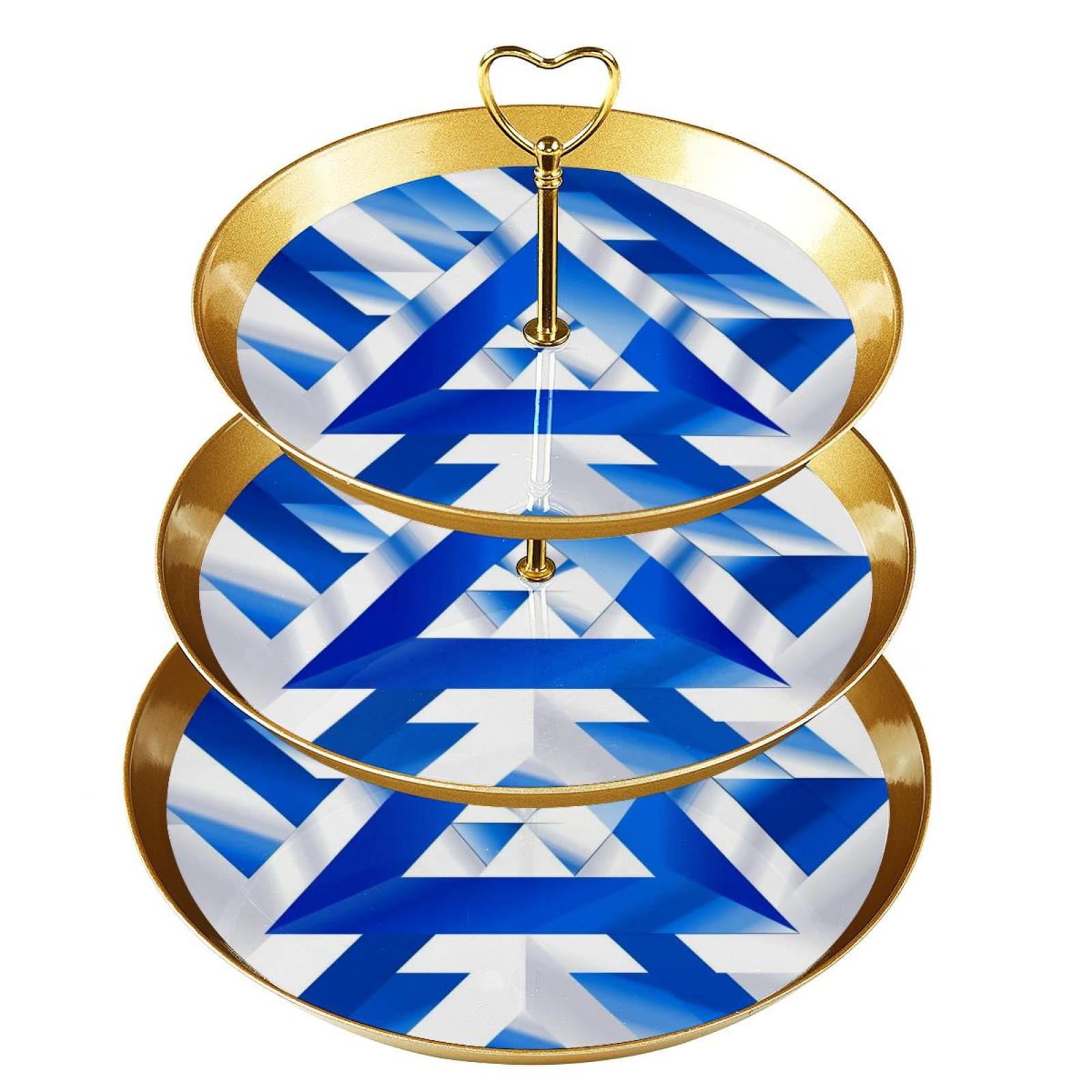 Flag of Israel Plastic Discs Iron Pillar Dessert Table Stand for ...