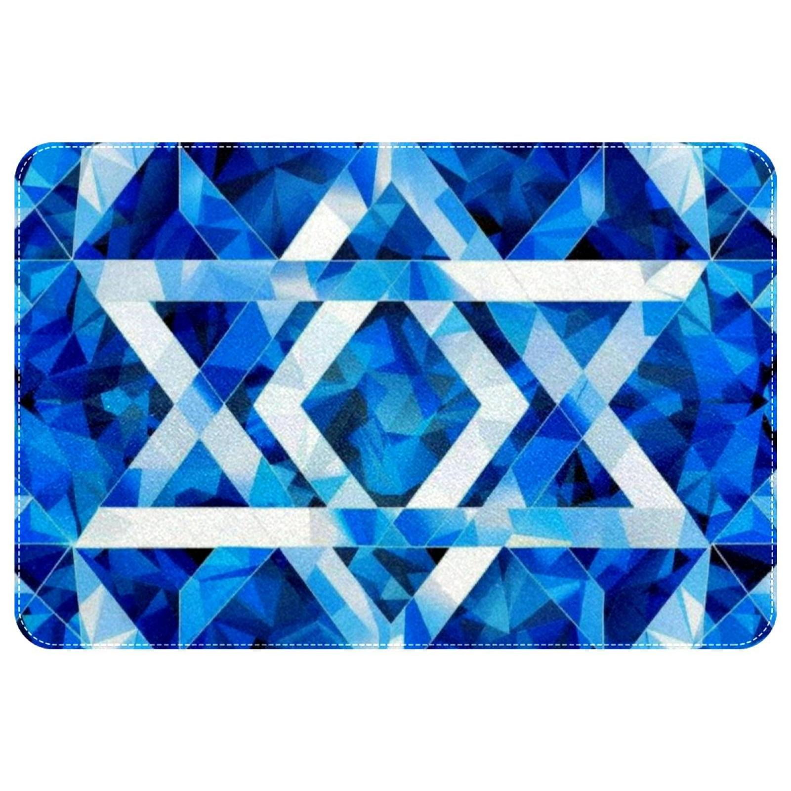 Flag of Israel Polyester, Non-Slip, Machine Washable Outdoor Carpet ...