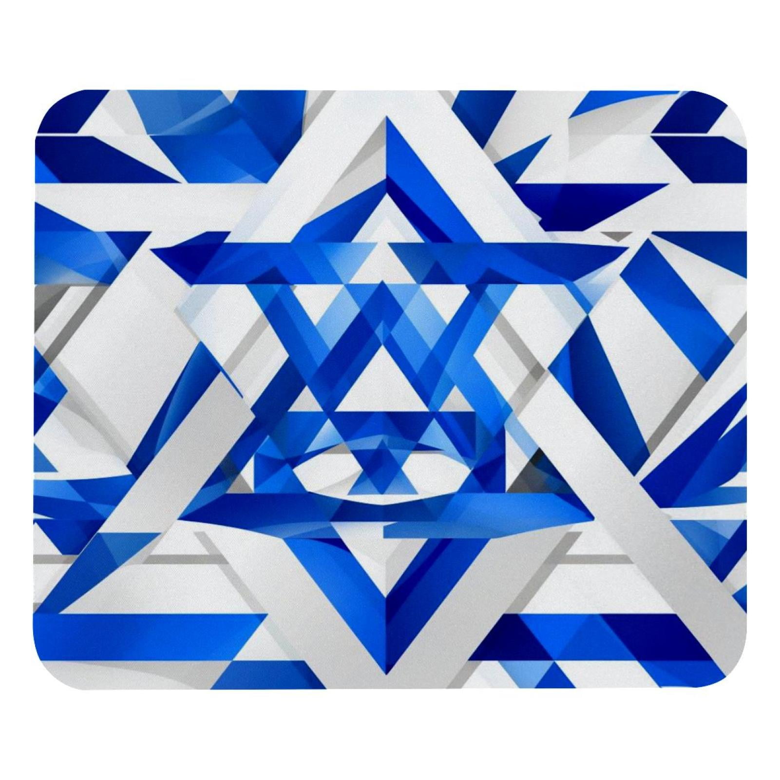 Flag of Israel Printed Non-Slip Rubber Bottom Gaming Mouse Pad 8.3x9.8 ...