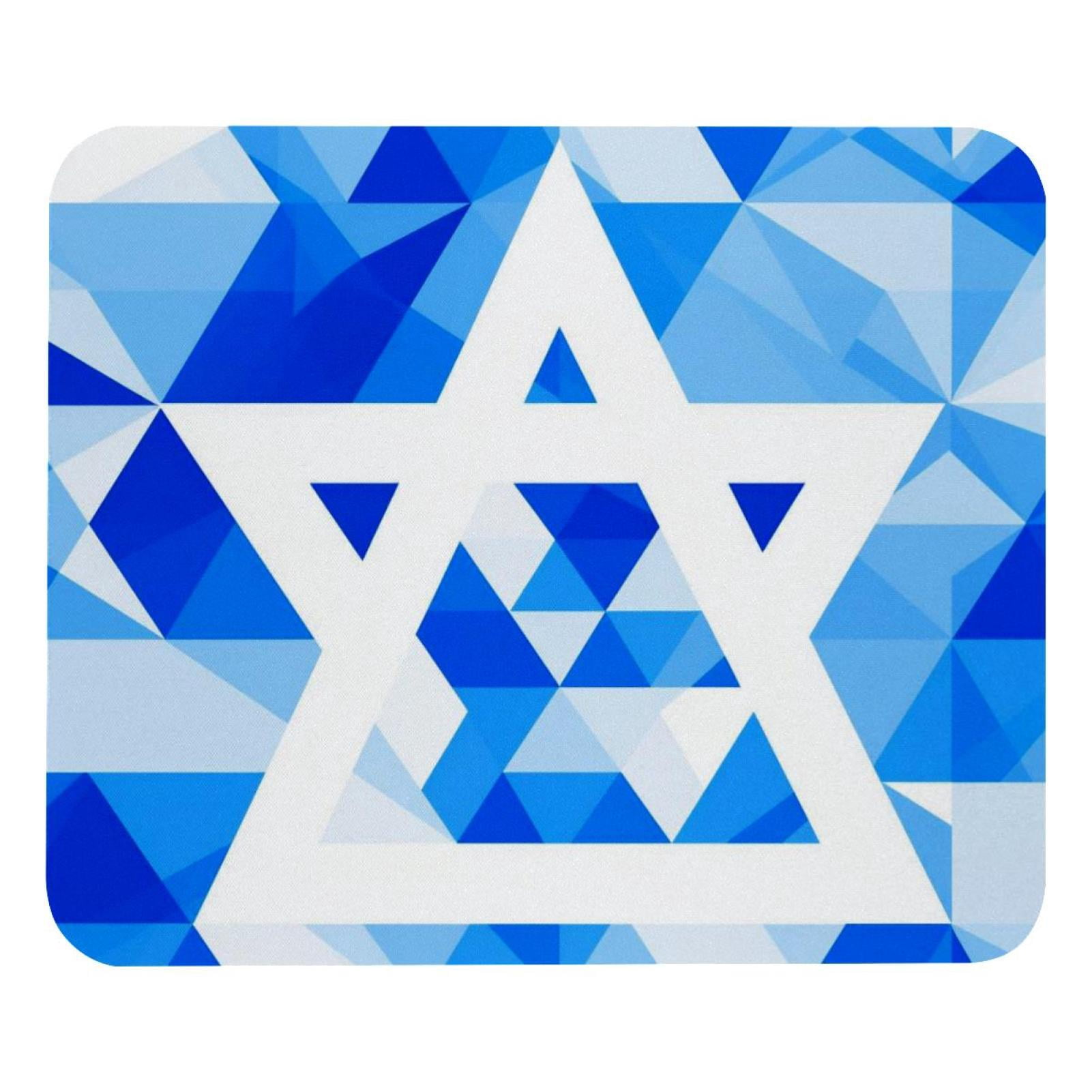 Flag of Israel Printed Square Desk Pad, 8.3x9.8 Inch Non-Slip Rubber ...