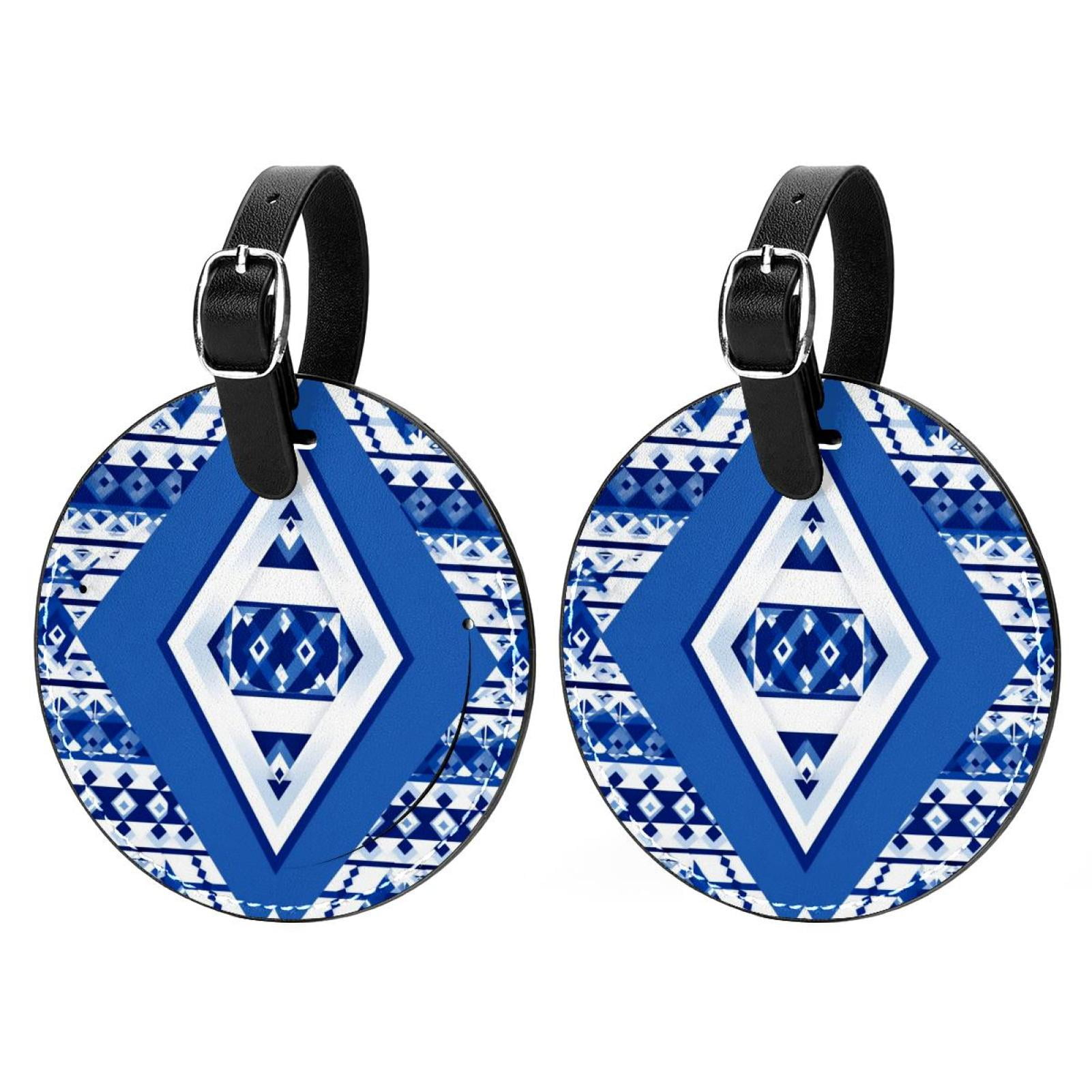Flag of Israel Set of 2 Stylish Suitcase Tags, PU Leather Aluminum ...