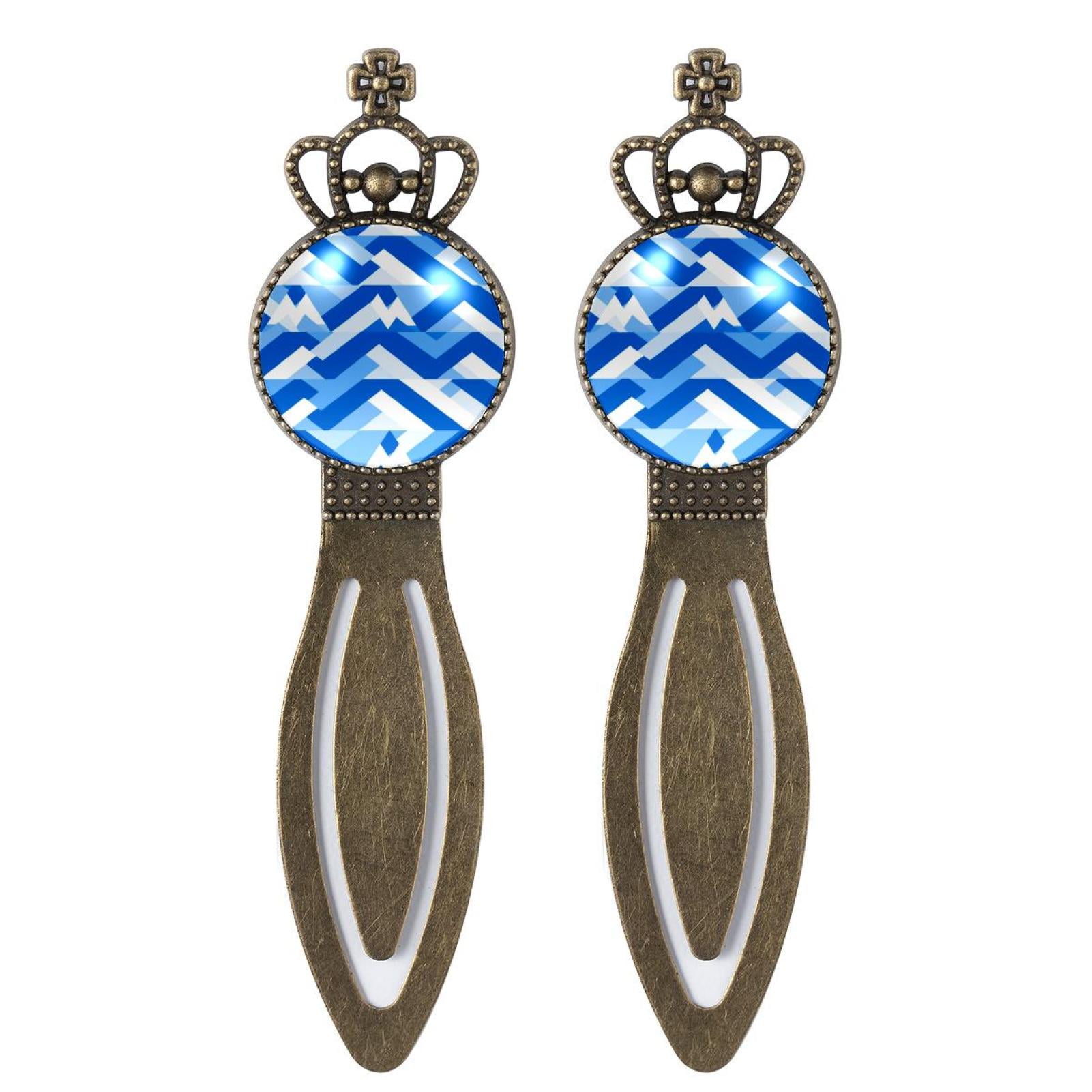 Flag of Israel Set of 2 Vintage Copper Crown-Shaped Bookmarks ...