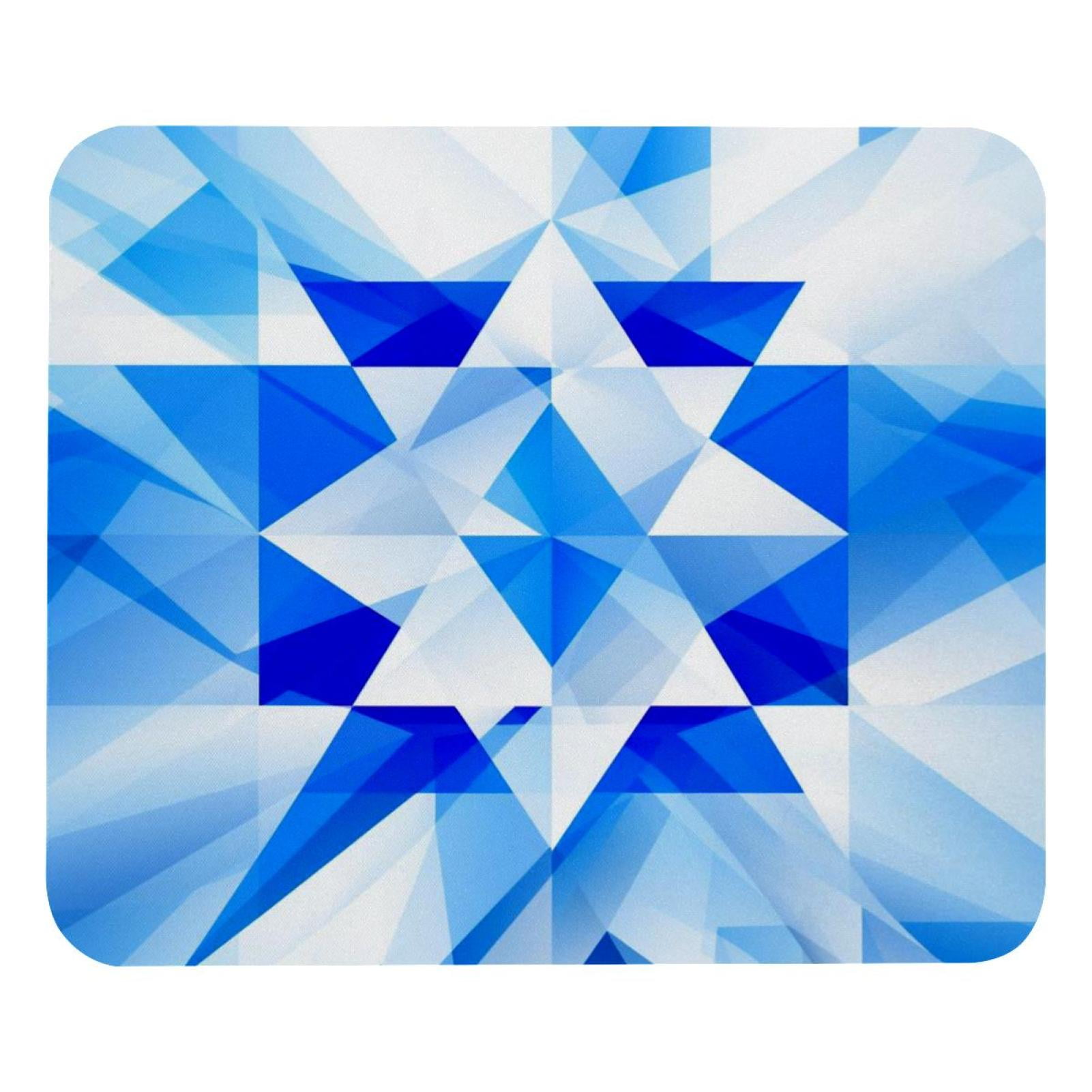 Flag of Israel Square Desk Mat, 8.3x9.8 Inch, Non-Slip Rubber Bottom ...