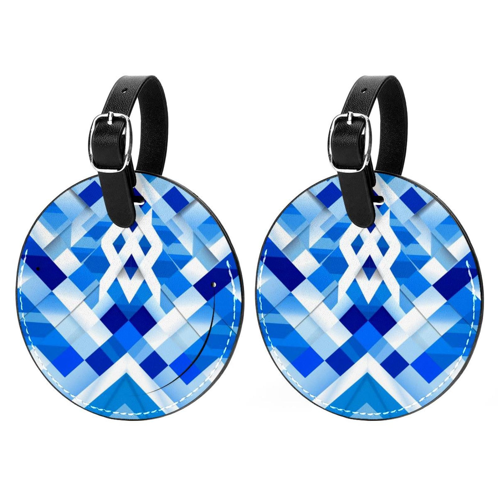 Flag of Israel Stylish Travel Tag Set - 2 Pack PU Leather Luggage Tags ...