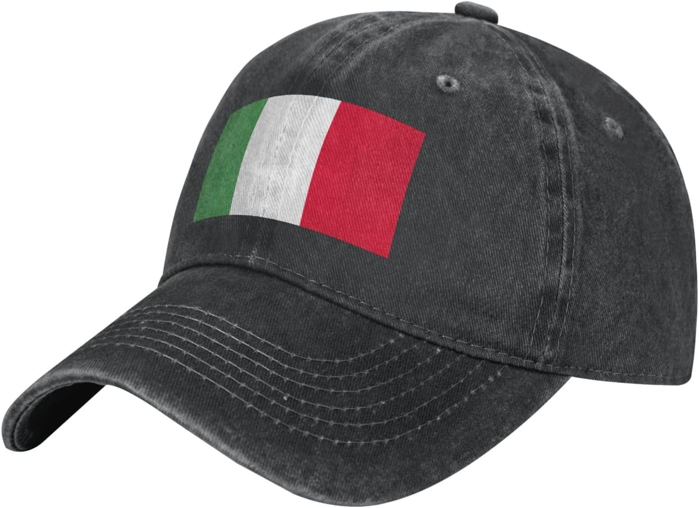 Flag of Italy Baseball Cap for Men Women Dad Hat Adjustable Cap Black ...