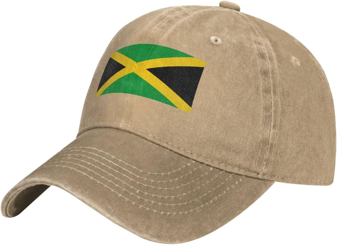 Flag of Jamaica Vintage Wash Denim Baseball Cap - Walmart.com