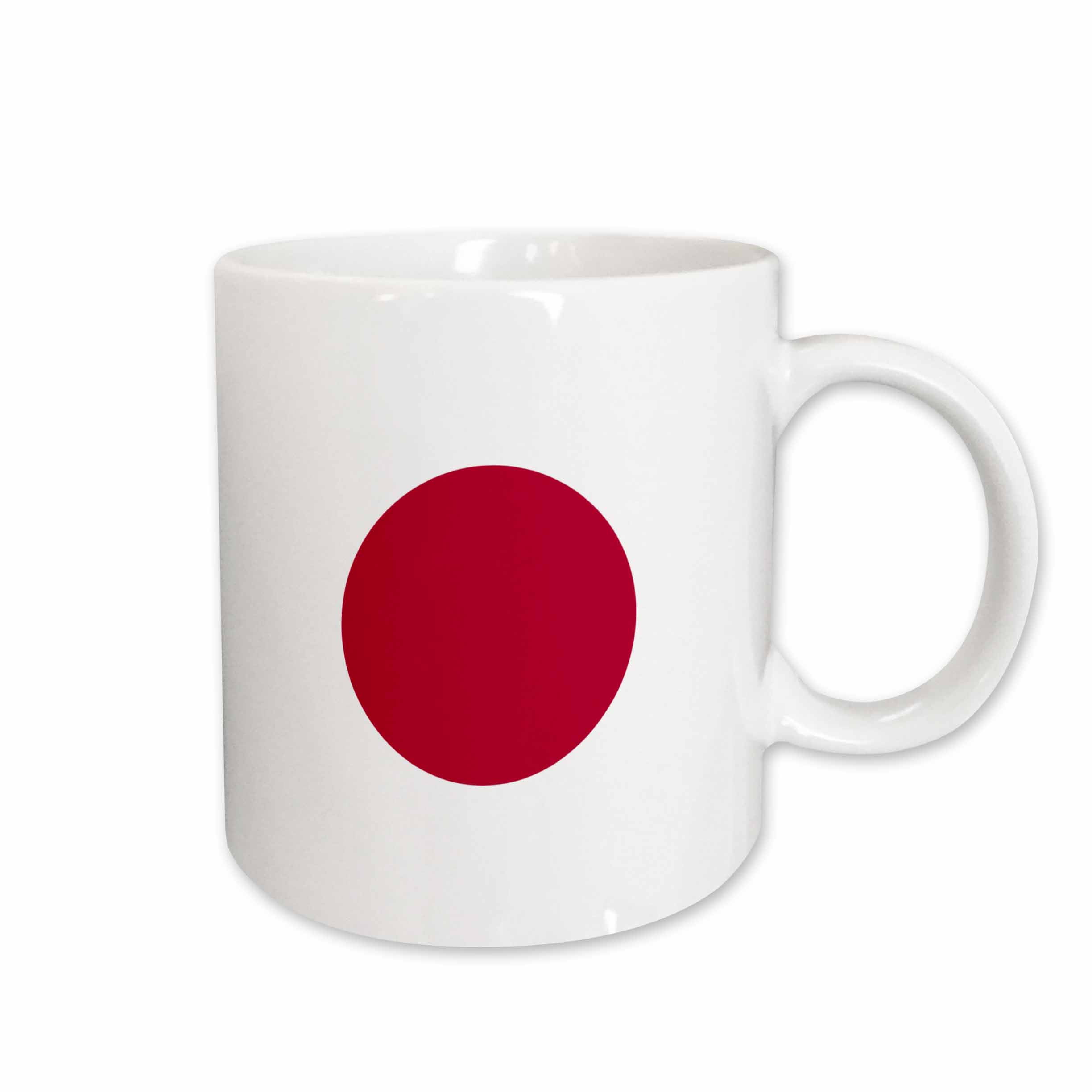 Flag of Japan square - Japanese Red sun disc dot circle on white ...