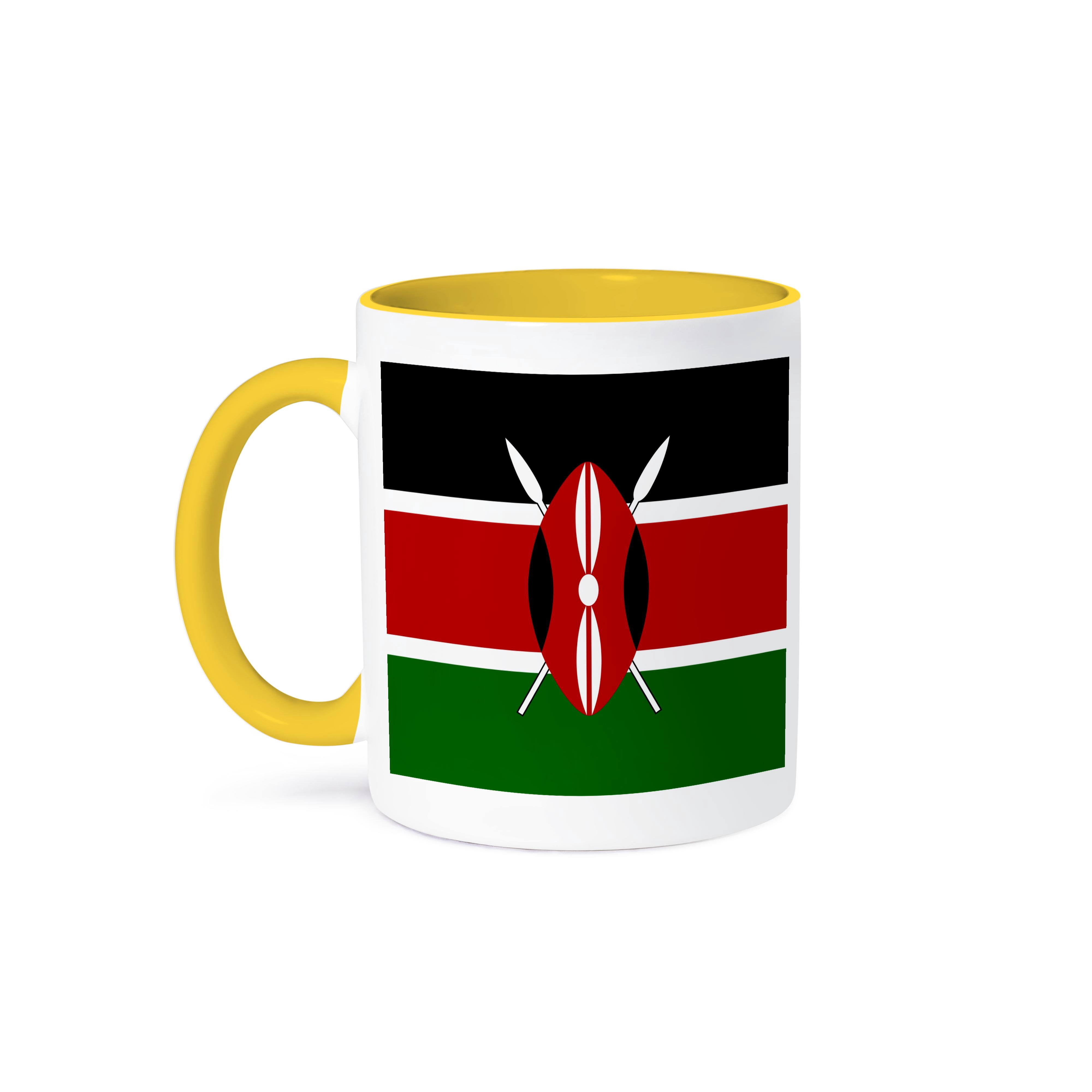 3dRose, Flag of Kenya - Kenyan black red green with Maasai African ...