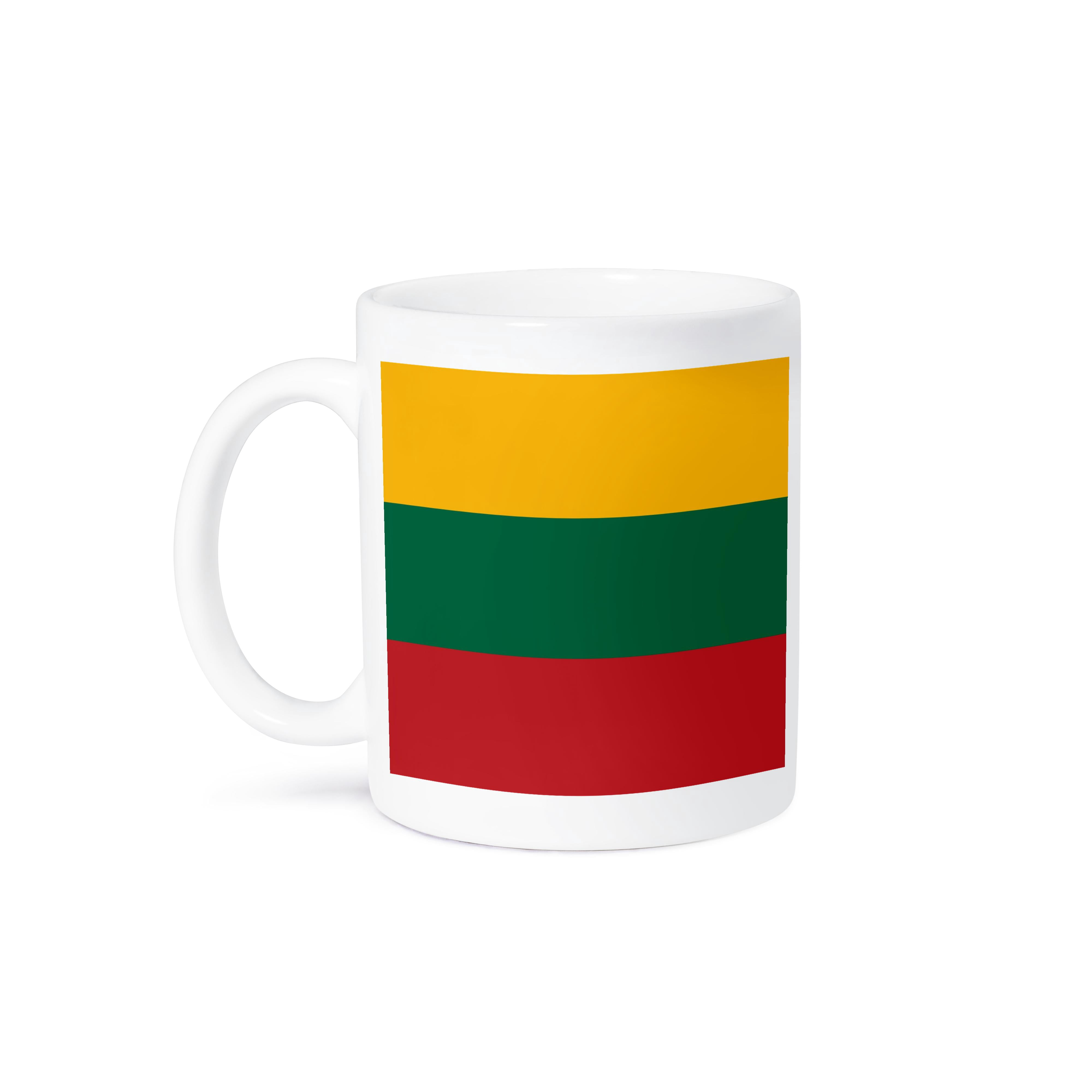 3dRose, Flag of Lithuania - Lithuanian yellow green red horizontal ...