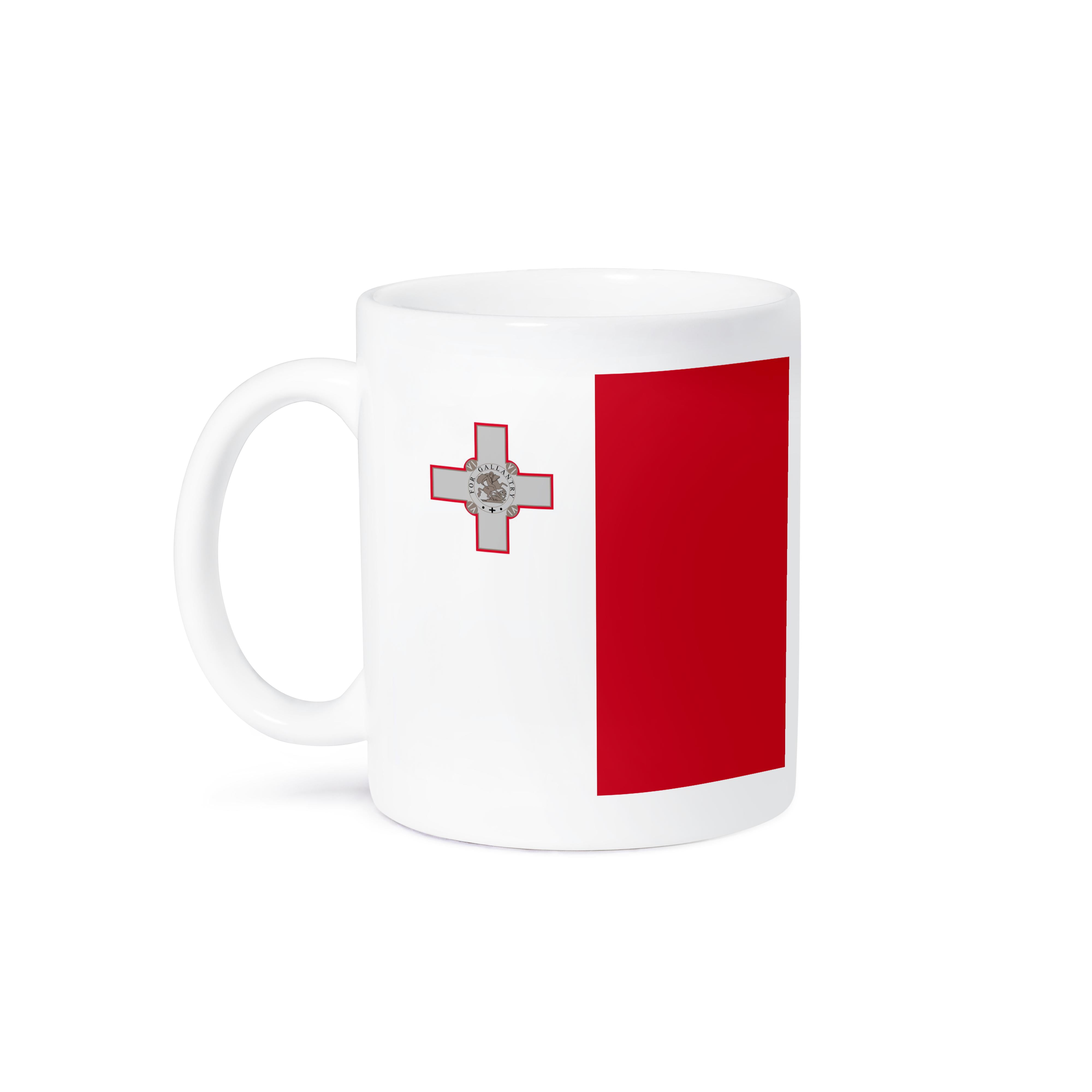 3dRose, Flag of Malta - Maltese white and red with silver George cross ...