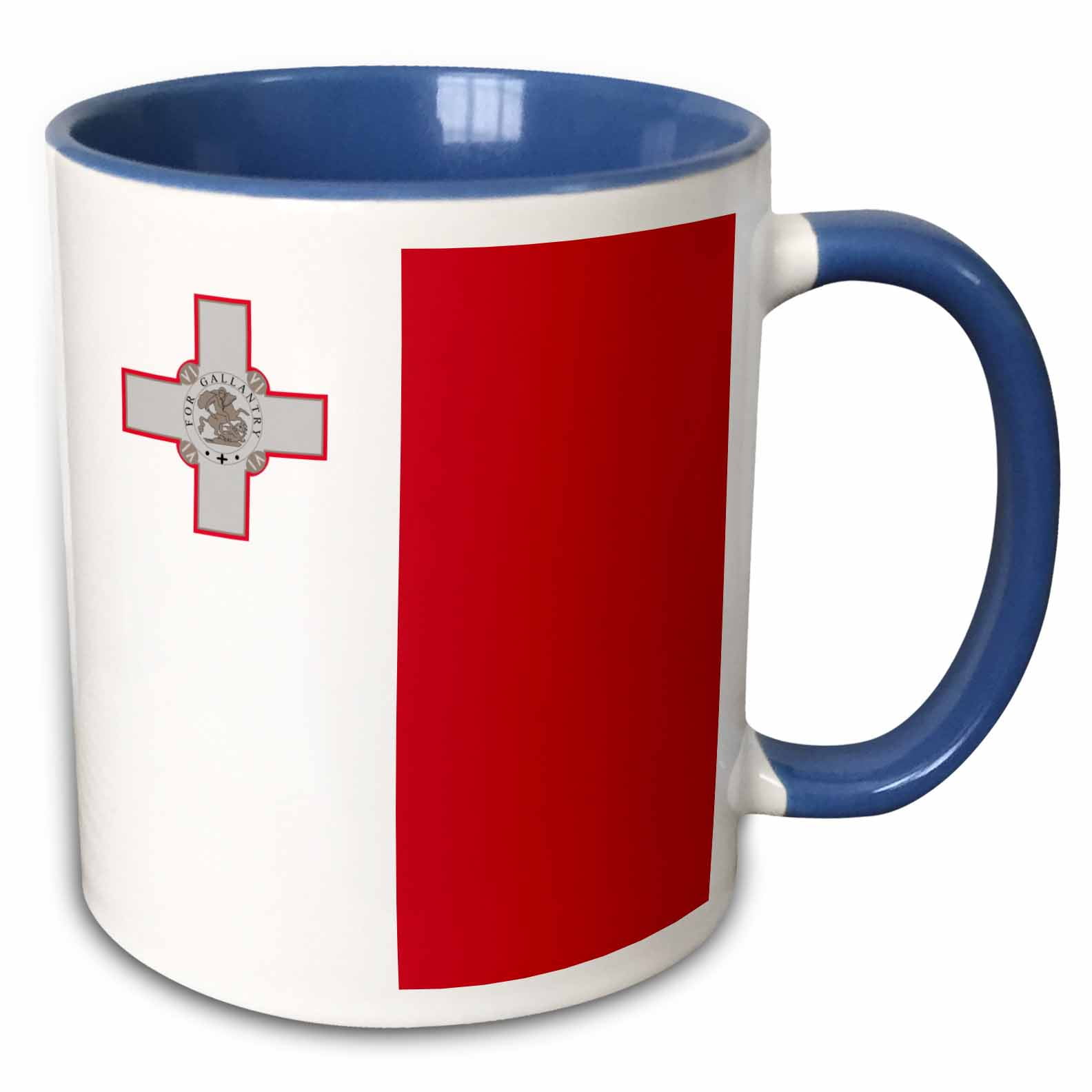 Flag of Malta - Maltese white and red with silver George cross ...