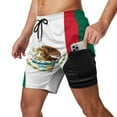 Flag of Mexico Quick Dry Swimming Shorts For Men Swimwear Swimsuit Swim ...