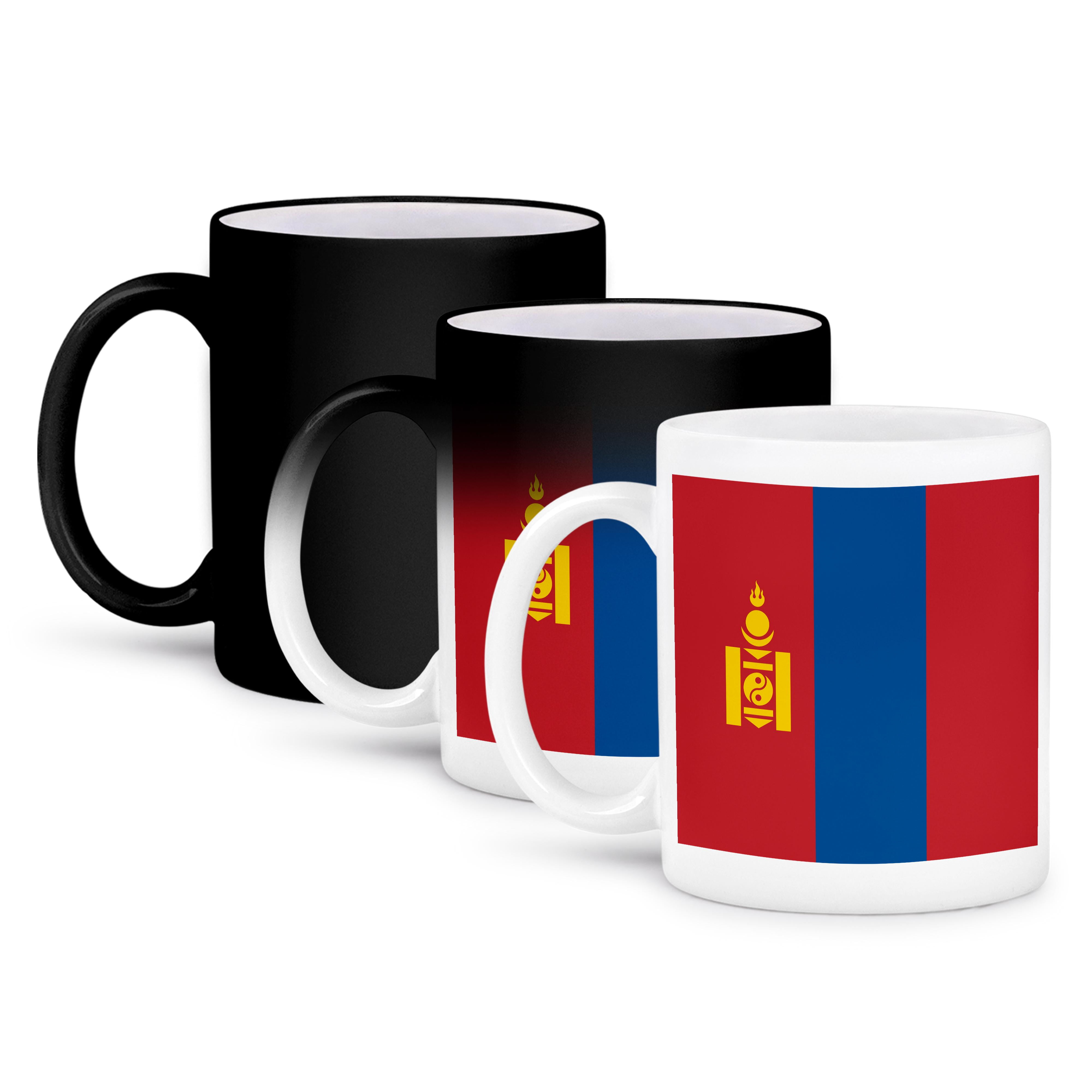 3dRose, Flag of Mongolia - Mongolian red blue stripes with gold yellow ...