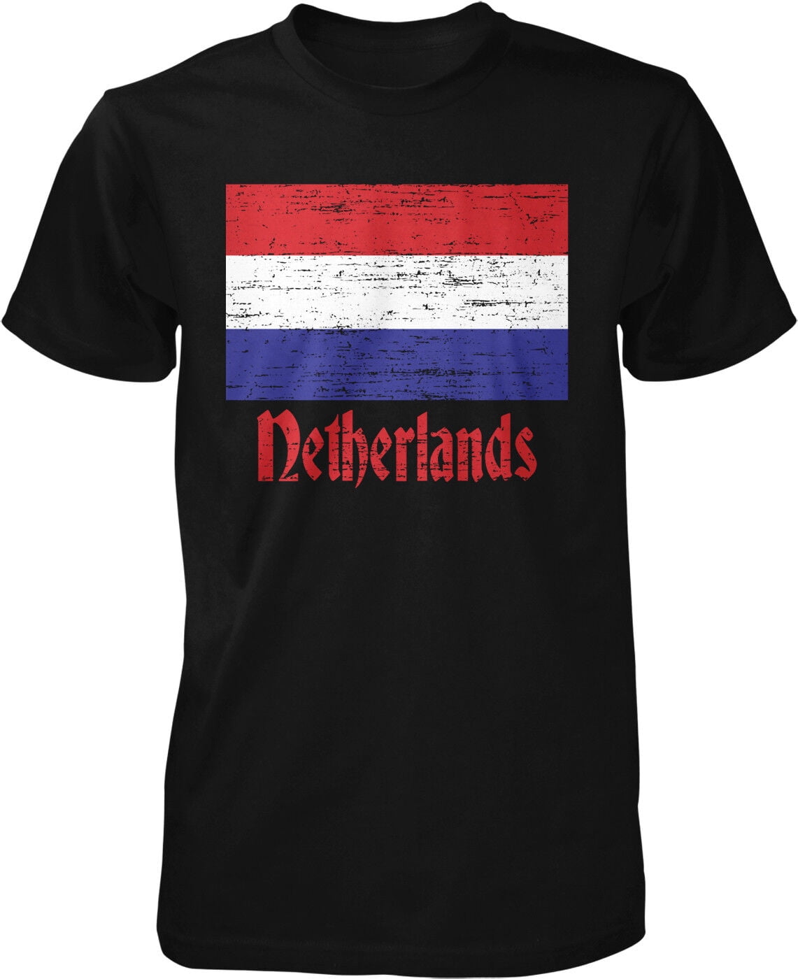 Flag of Netherlands, Vlag van Nederland Men's T-shirt - Walmart.com