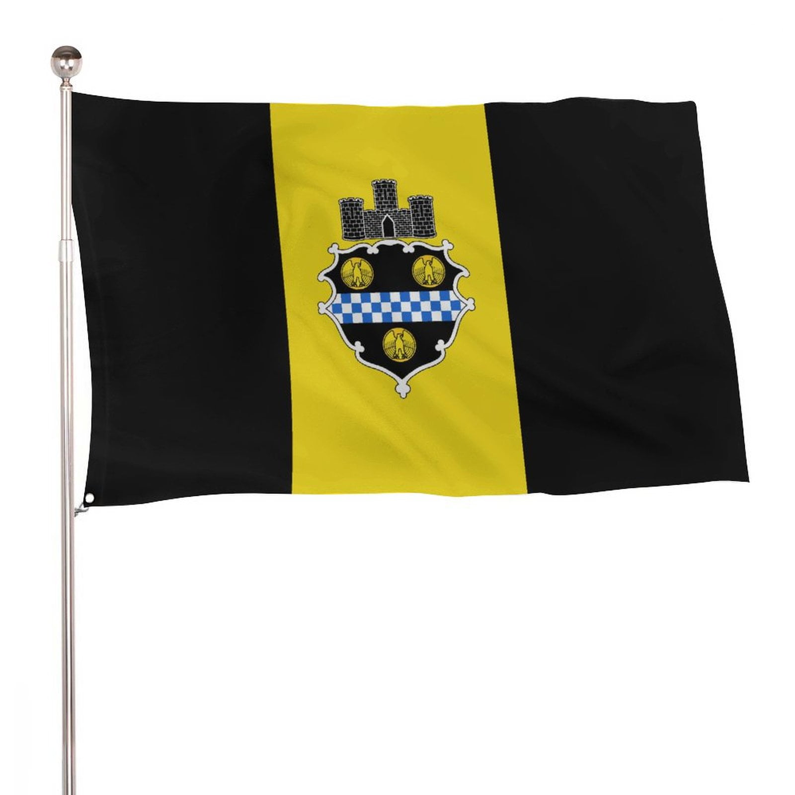 Flag of Pittsburgh, Pennsylvania Flag, Heavy Duty Polyester Falgs ...