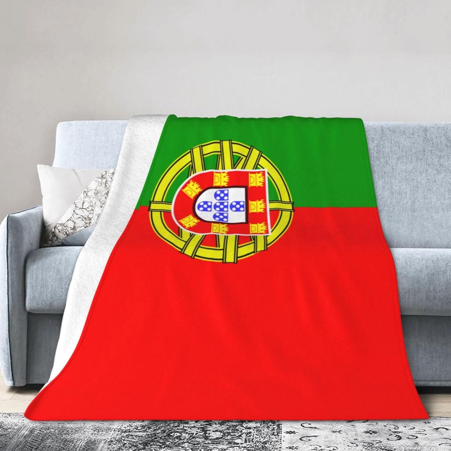 Flag of Portugal Super Soft Four-Season Thermal Blanket, Sofa Blanket ...