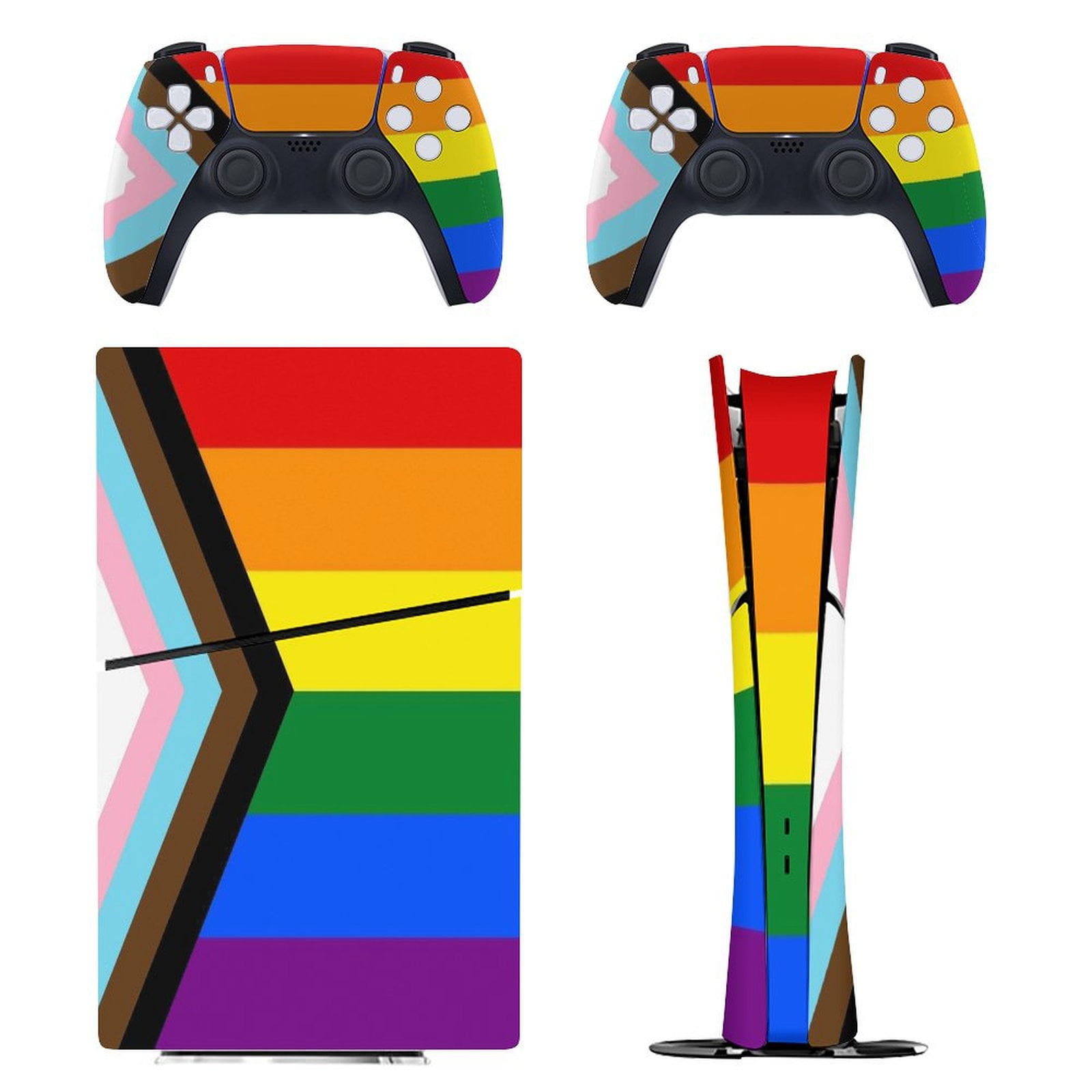 Flag of Progressive Pride PS5/PS5 Pro/PS5 Slim Digital Disc Skin ...