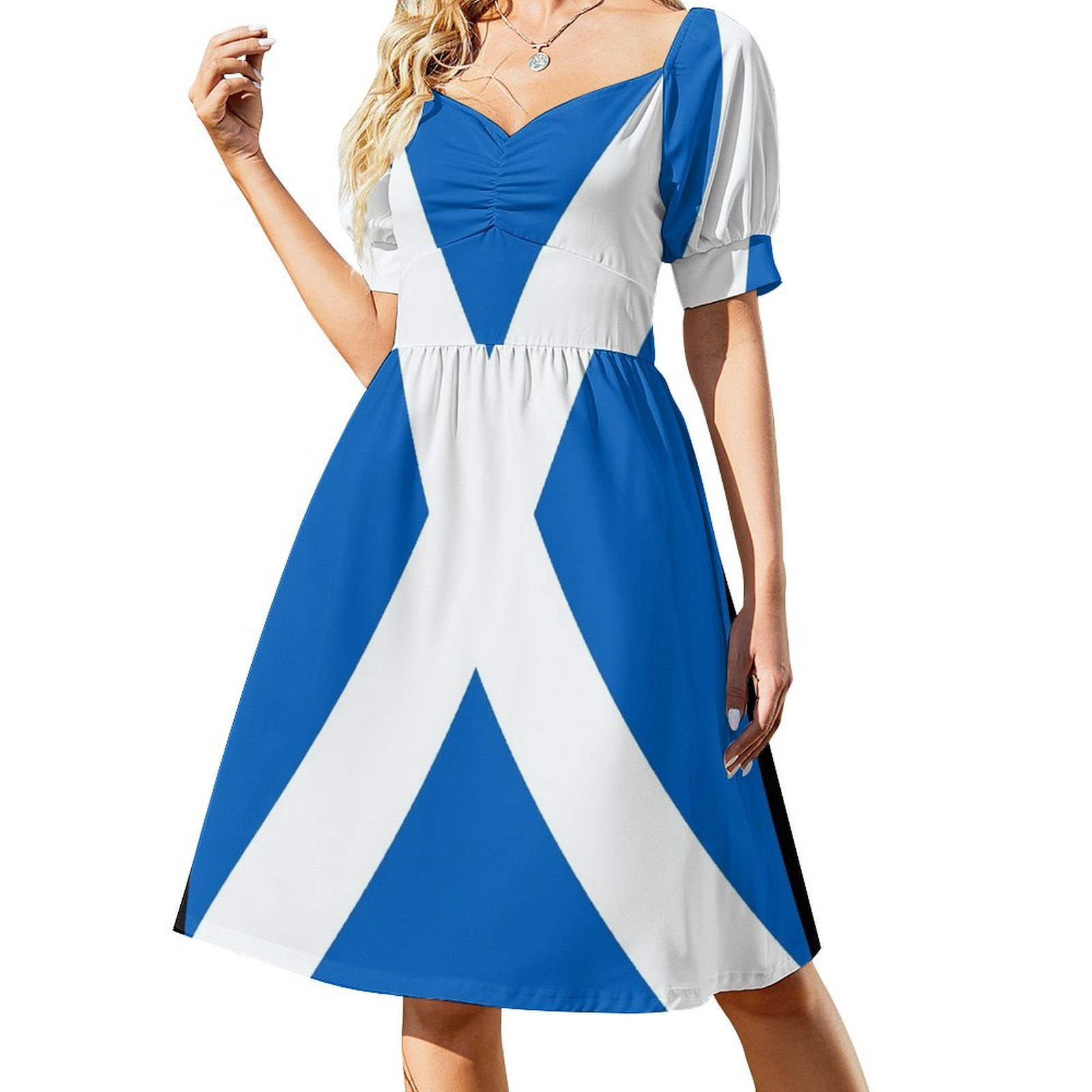 Flag of Scotland Scottish Flag Short Sleeved Dress party dresses women ...