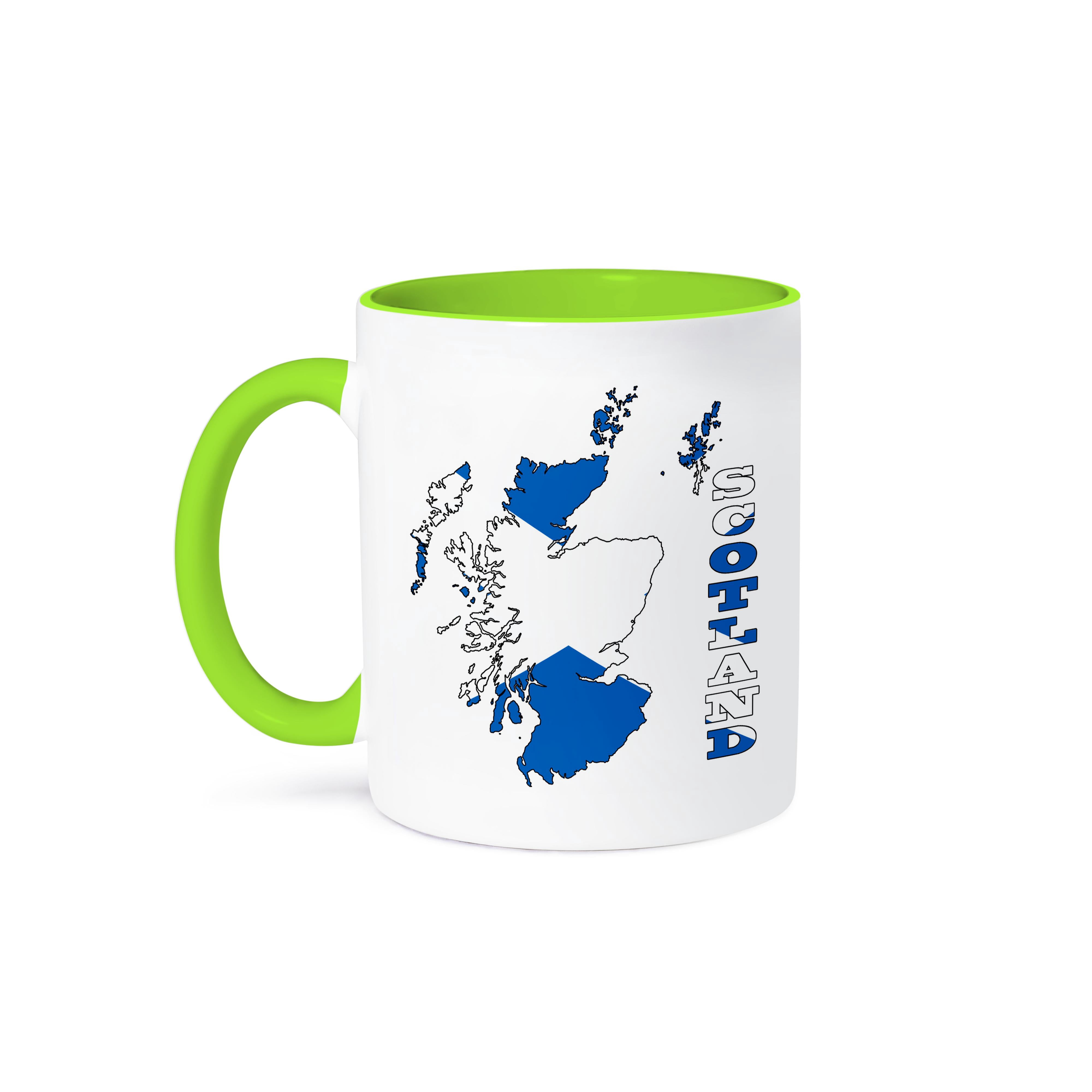 3dRose, Flag of Scotland in outline map of Scotland and country name ...
