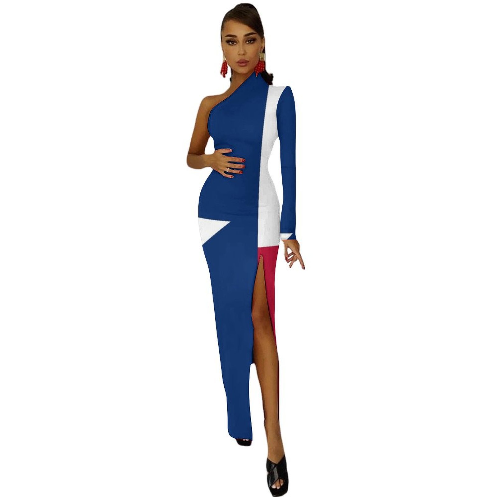Flag of Texas - Texan Flag Half Dleeve Split Dress Summer dresses for ...