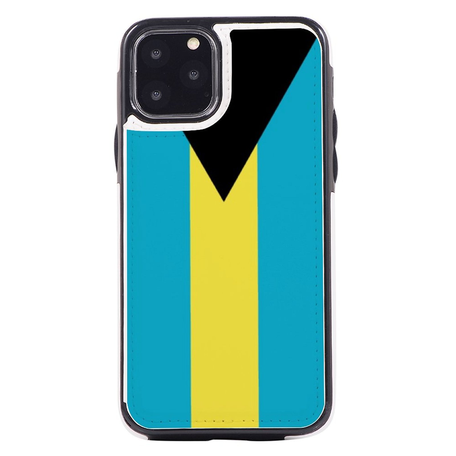Flag of The Bahamas Leather Wallet Case for iPhone 16 15 14 13 12 11 ...