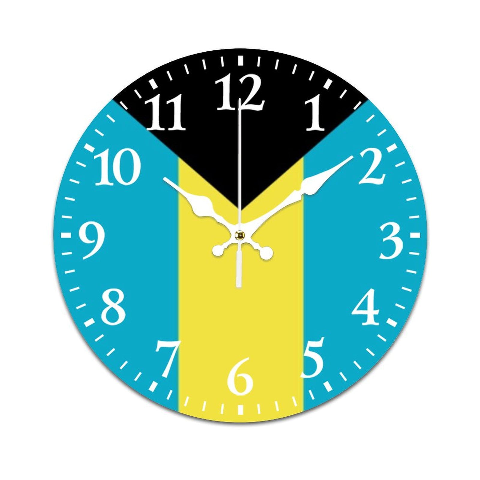Flag of The Bahamas Wall Clock Modern Design Clocks Wall Hanging Home ...