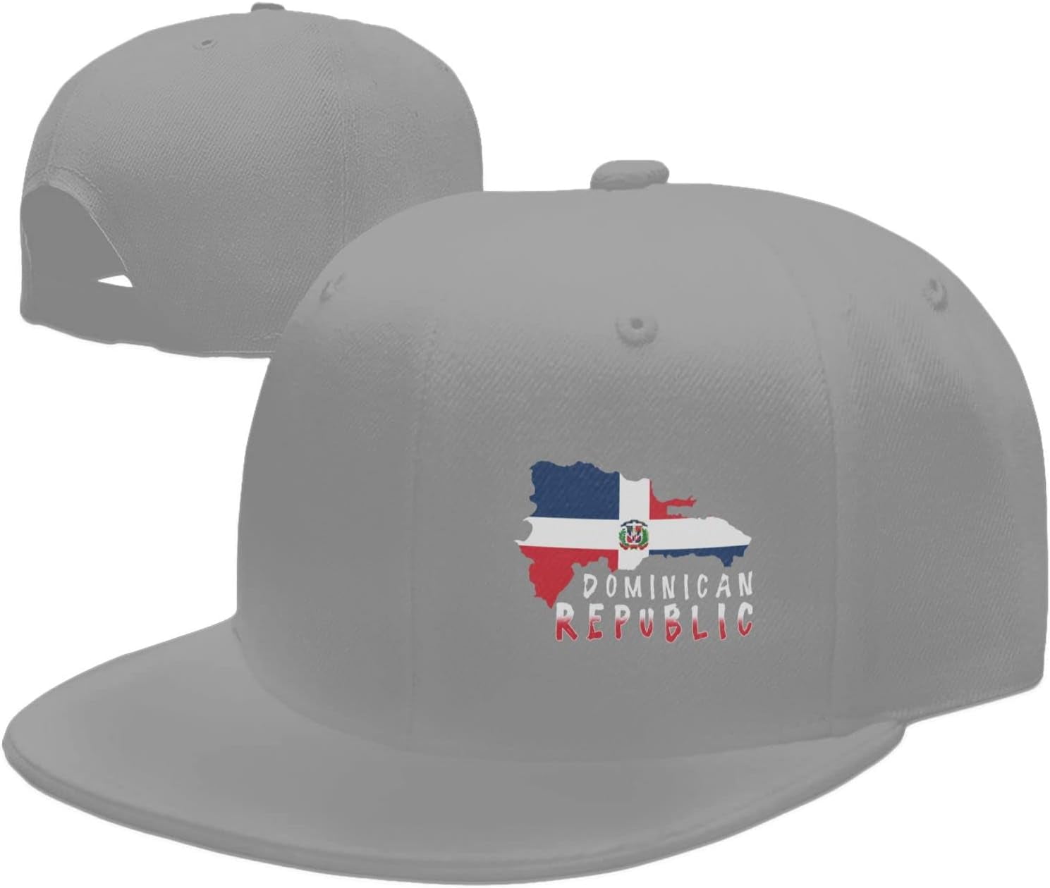 Flag of The Dominican Republic Map Flat Bill Baseball Cap Snapback Hats ...