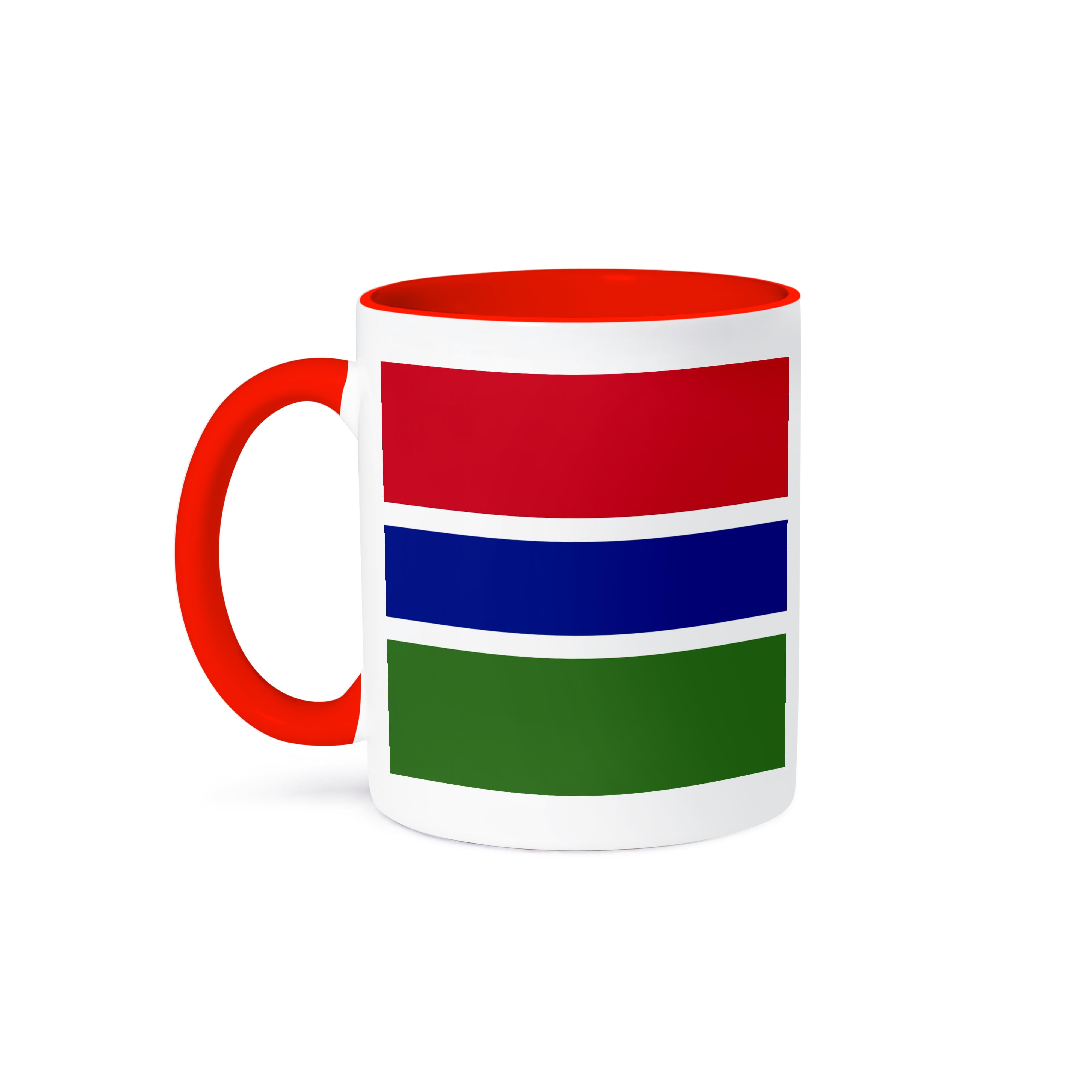 3dRose, Flag of The Gambia - red blue green white horizontal stripes - West Africa African ...