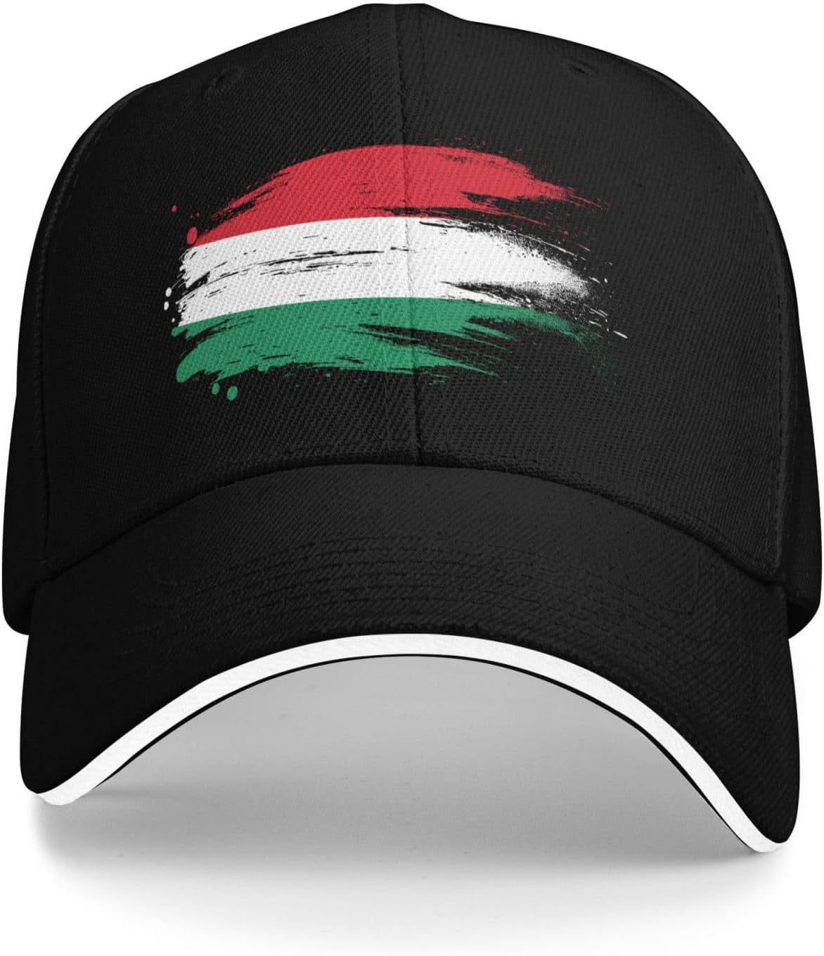 Flag of The Lebanese Lebanon Map Unisex Sandwich Brim Hat Adjustable ...