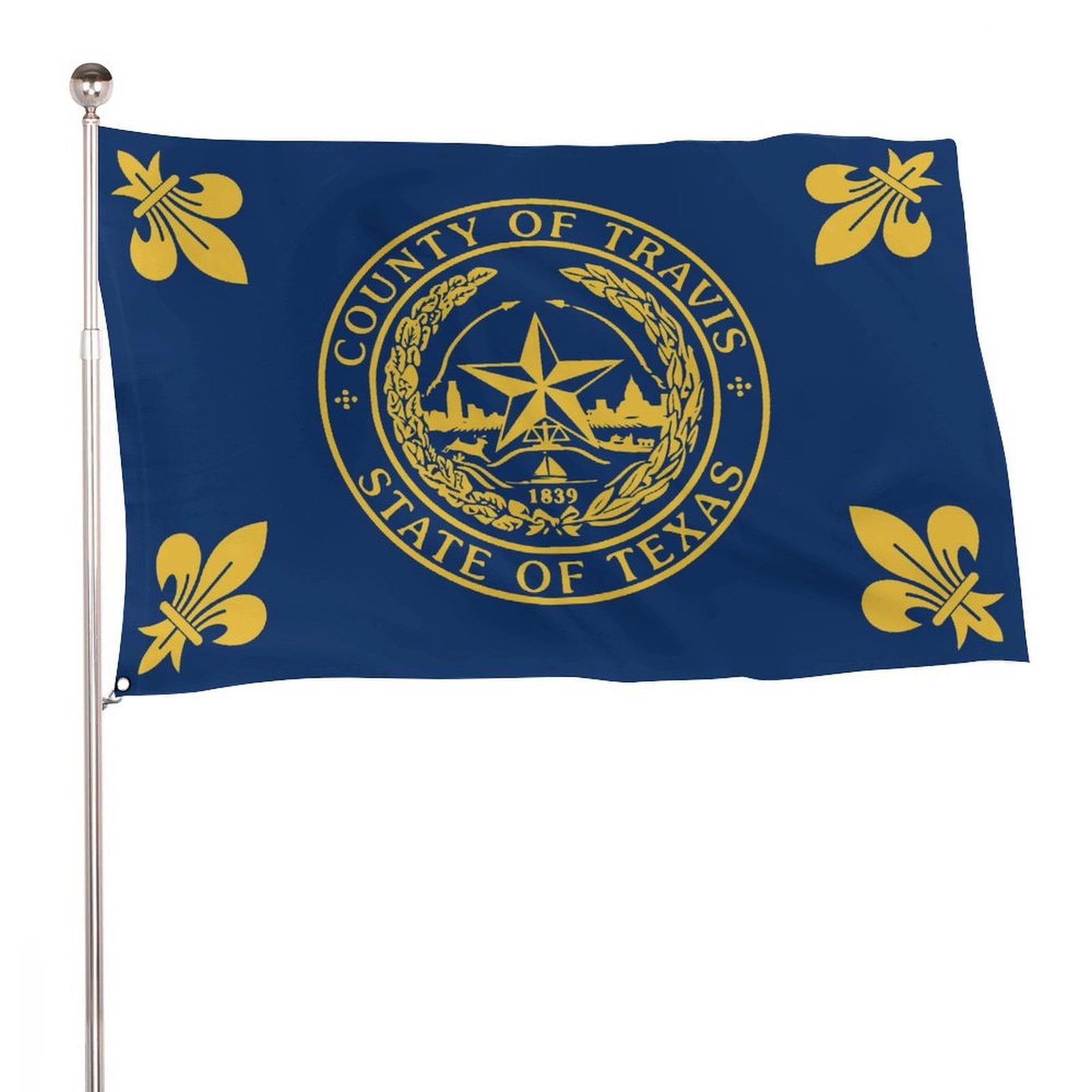 Flag of Travis County, Texas Flag, Heavy Duty Polyester Falgs, Single ...