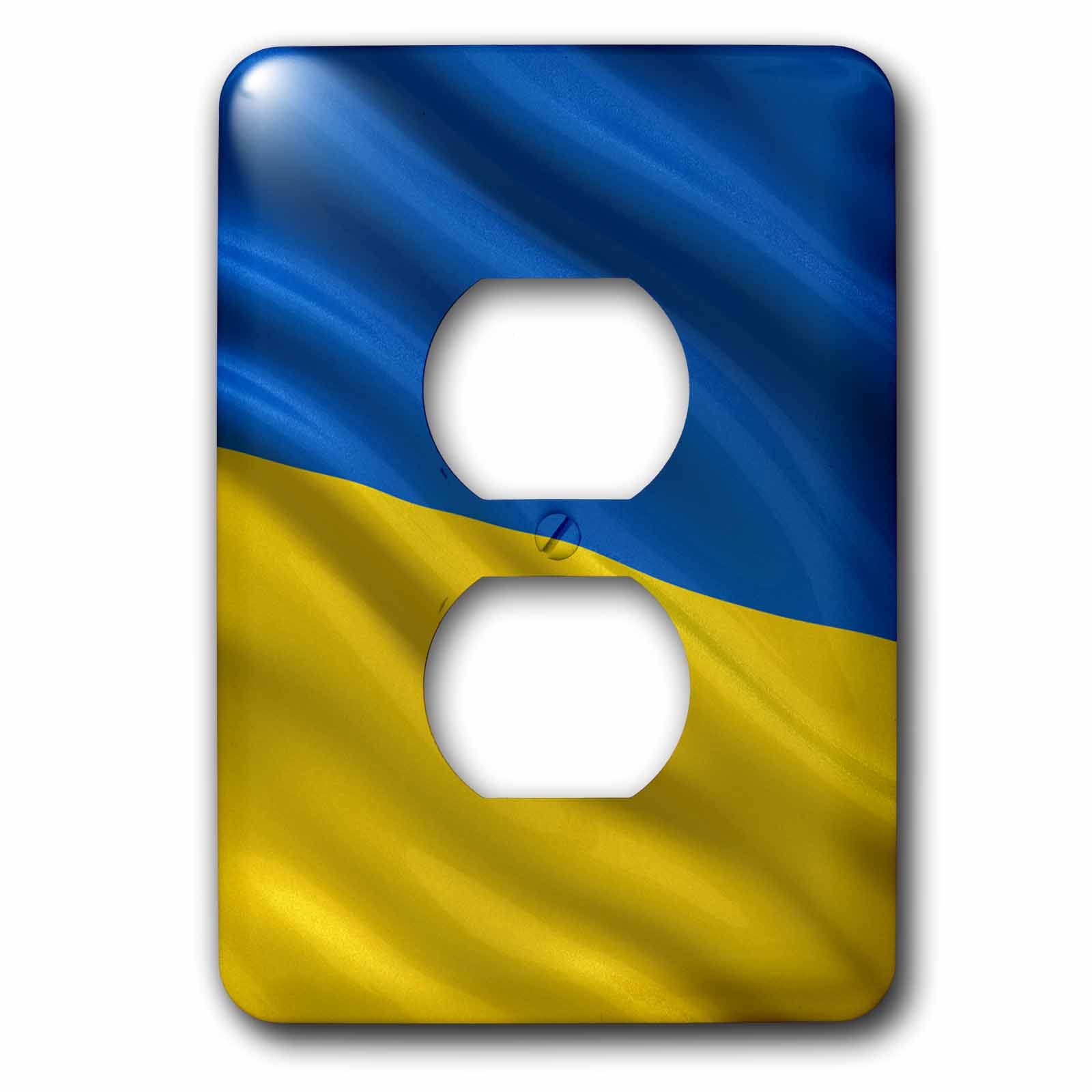3dRose, Flag of Ukraine waving in the wind, 2 plug outlet cover ...