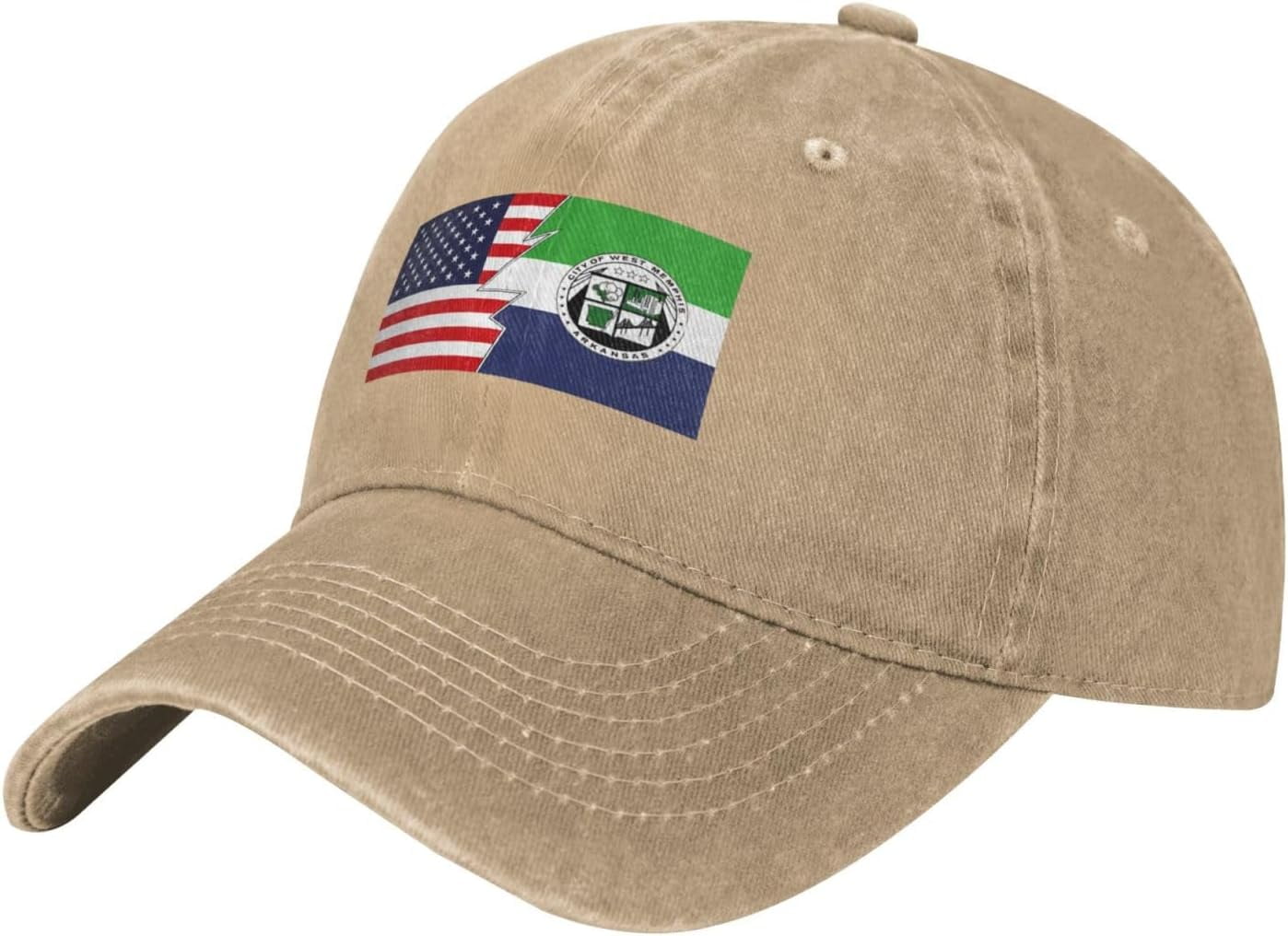 Flag of West Memphis and America Baseball Cap for Men Women Adjustable ...