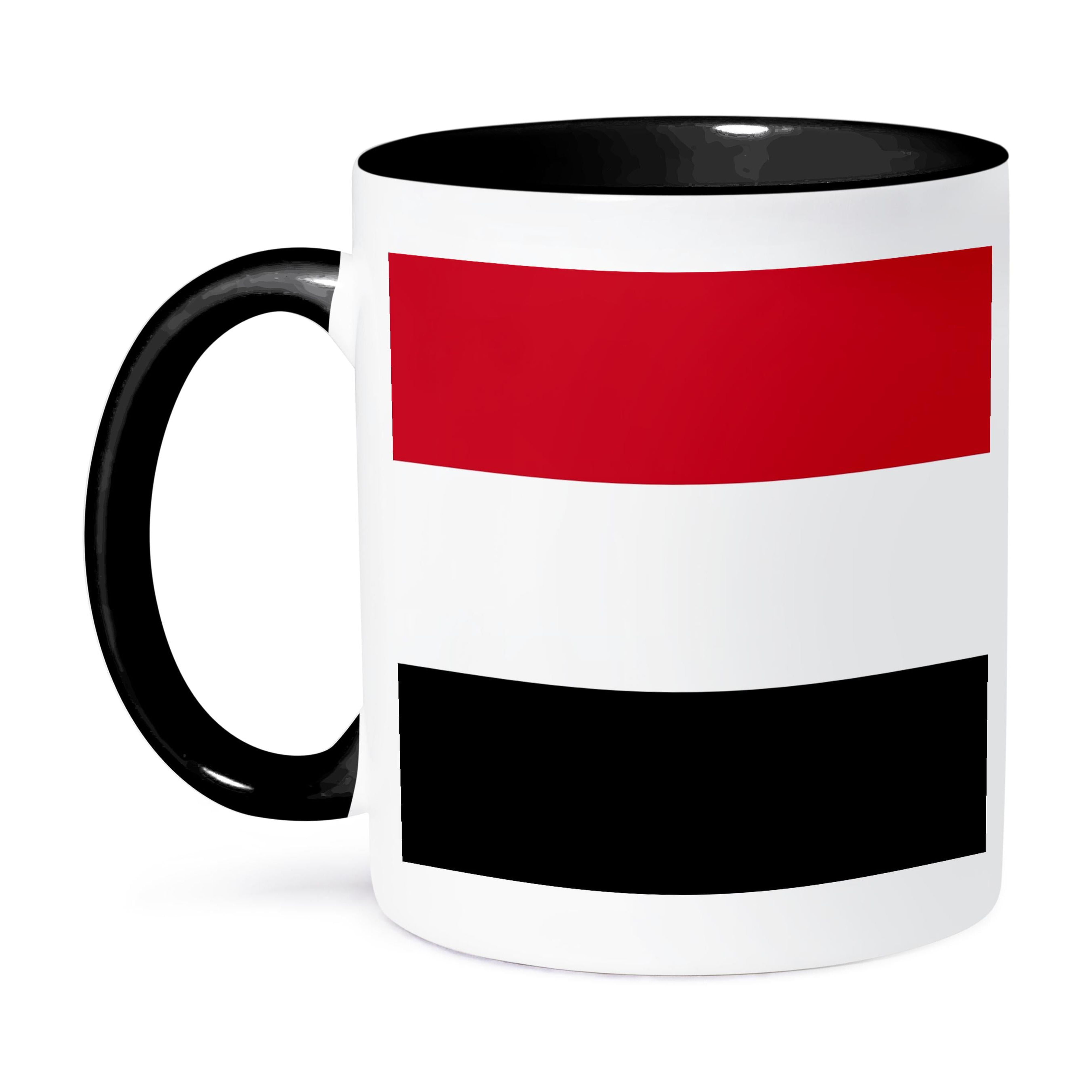 3dRose, Flag of Yemen - Yemeni red white black horizontal stripes ...