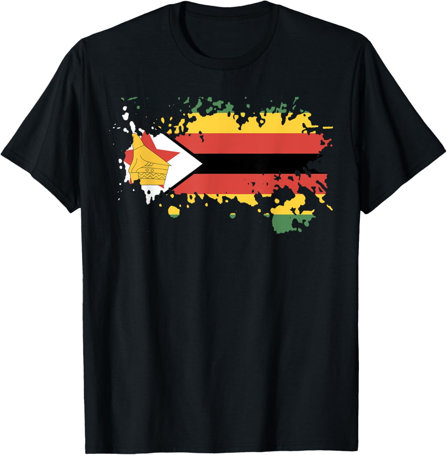 Flag of Zimbabwe T-shirt Tee Tees T Shirt Tshirt - Walmart.com
