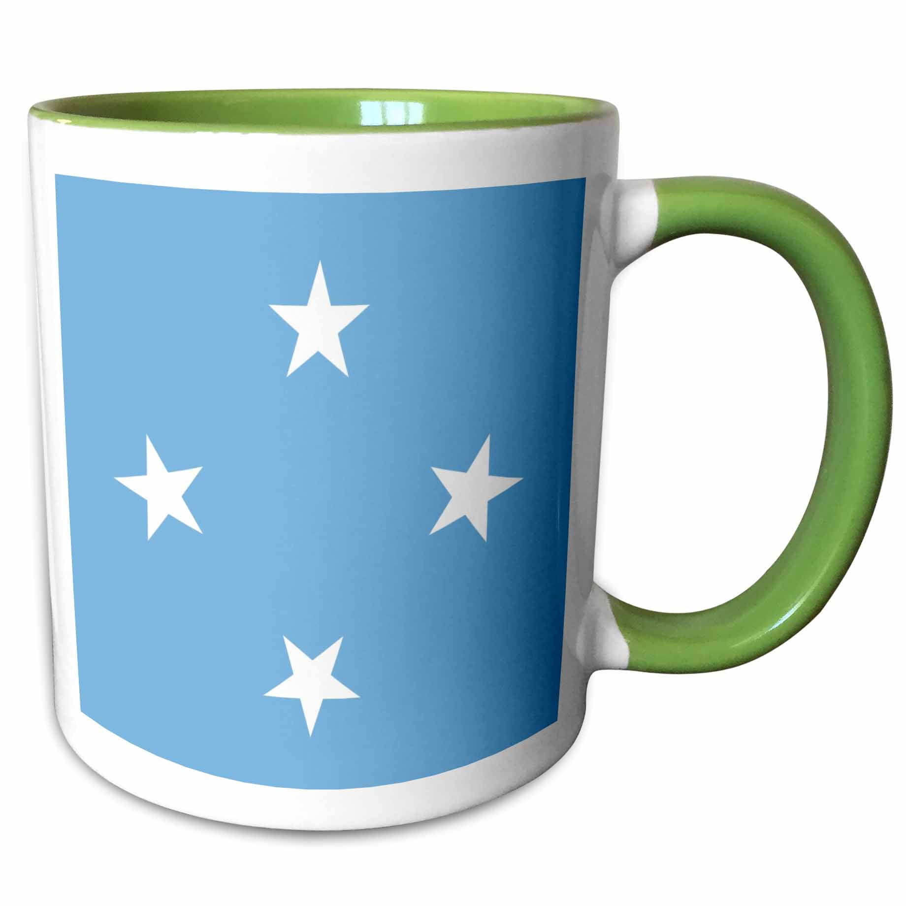 Flag of the Federated States of Micronesia - light blue with four stars ...