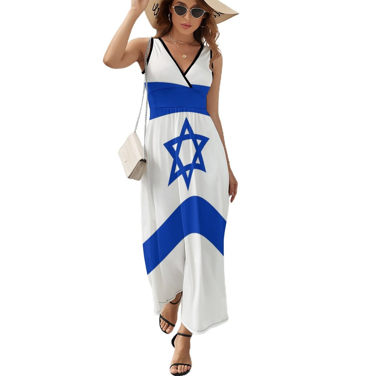 Flag of the State of Israel Sleeveless Dress birthday dress Dress for ...