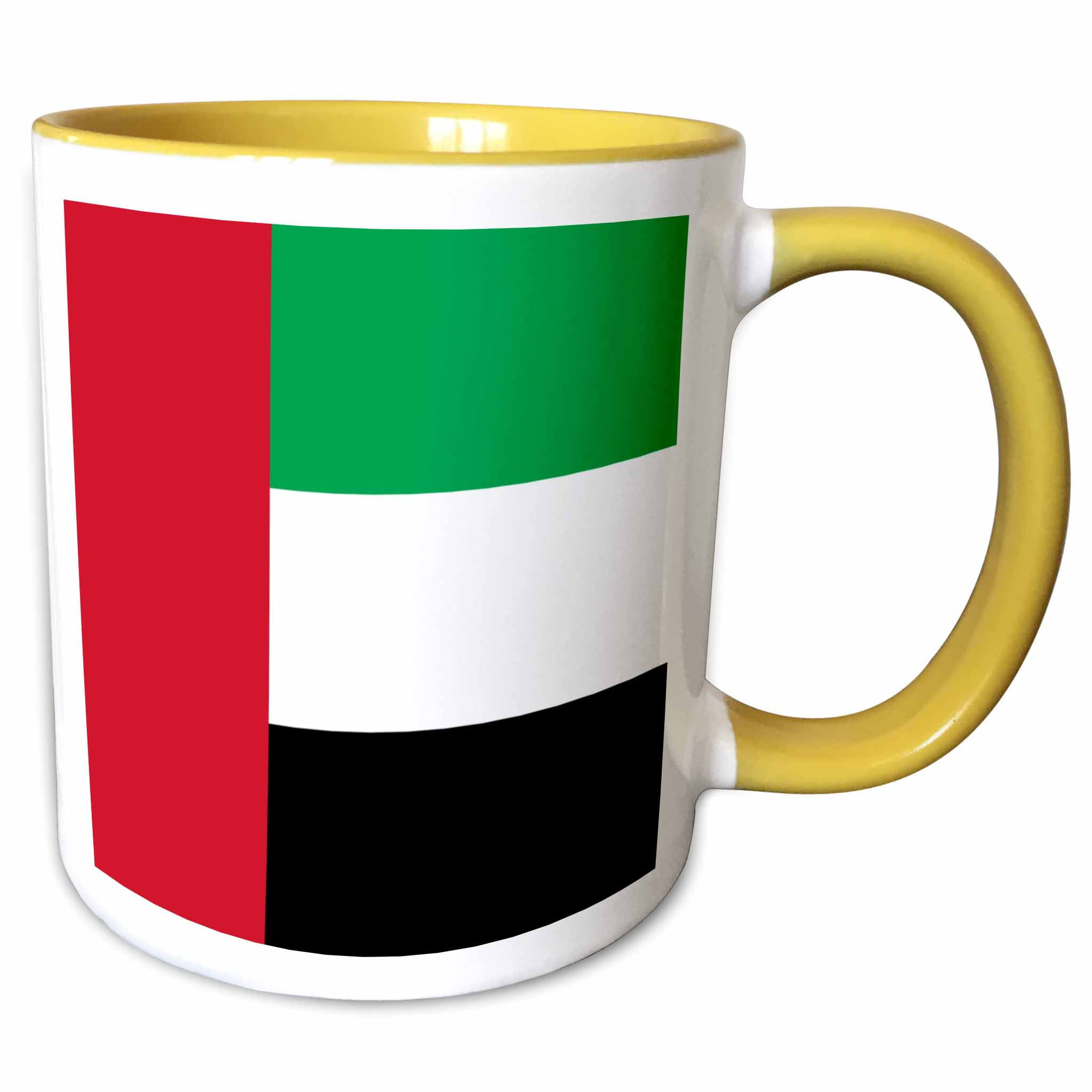 Flag of the United Arab Emirates UAE - Emirati Red blue white black ...