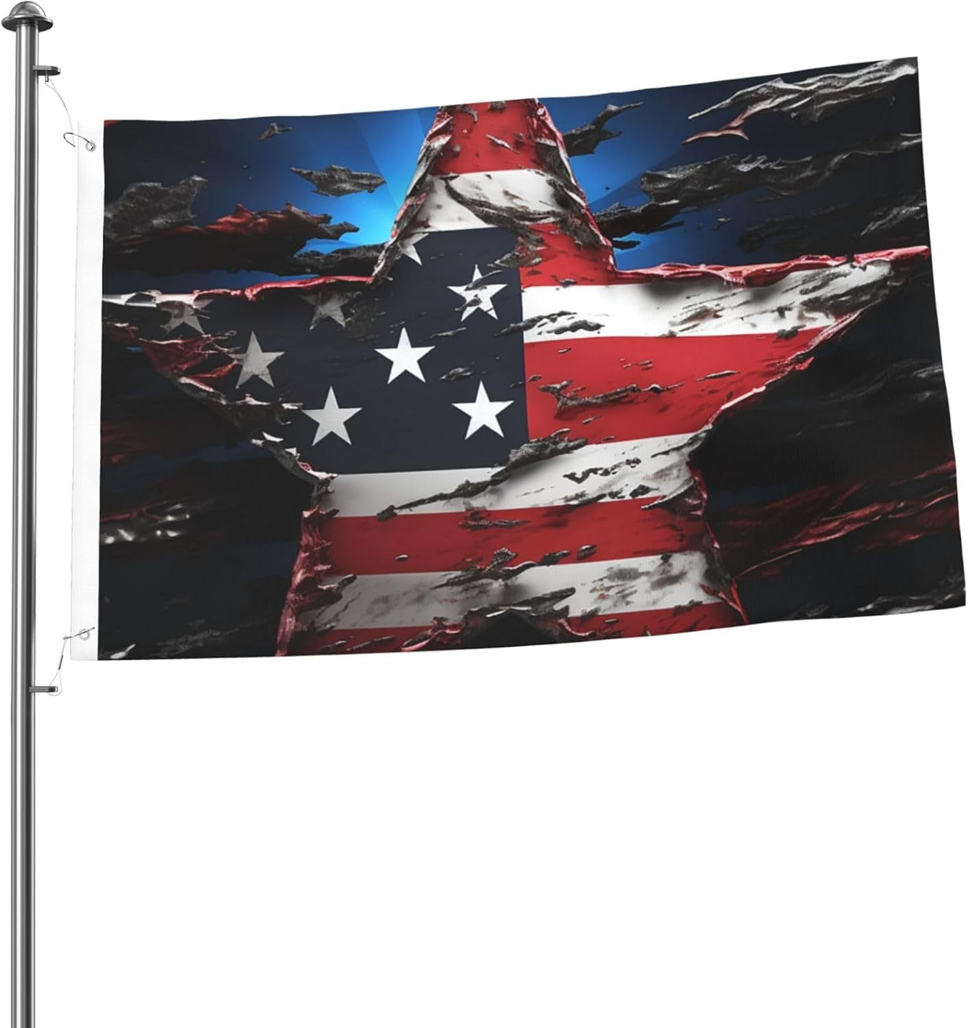 Flag stars Garden Flags Holiday Banner with Brass Grommets Large ...