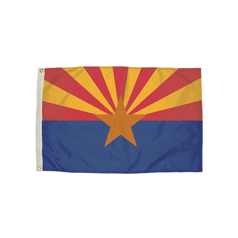 FLAGZONE Durawavez Nylon Outdoor Flag with Heading & Grommets, Arizona ...