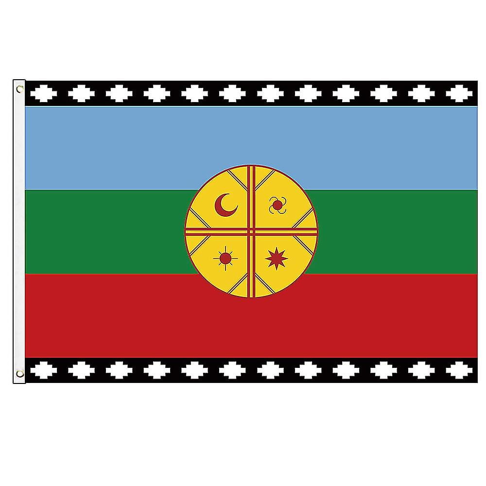 Flagcore 90x150cm Mapuche Chile Mapuches Wvnhelfe Star Chile Flag ...