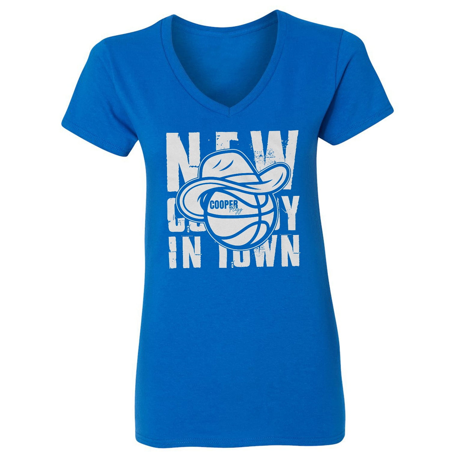 Flagg Inspired New Cowboy In Town - Dallas Fans Ladies' V-Neck Tshirt ...