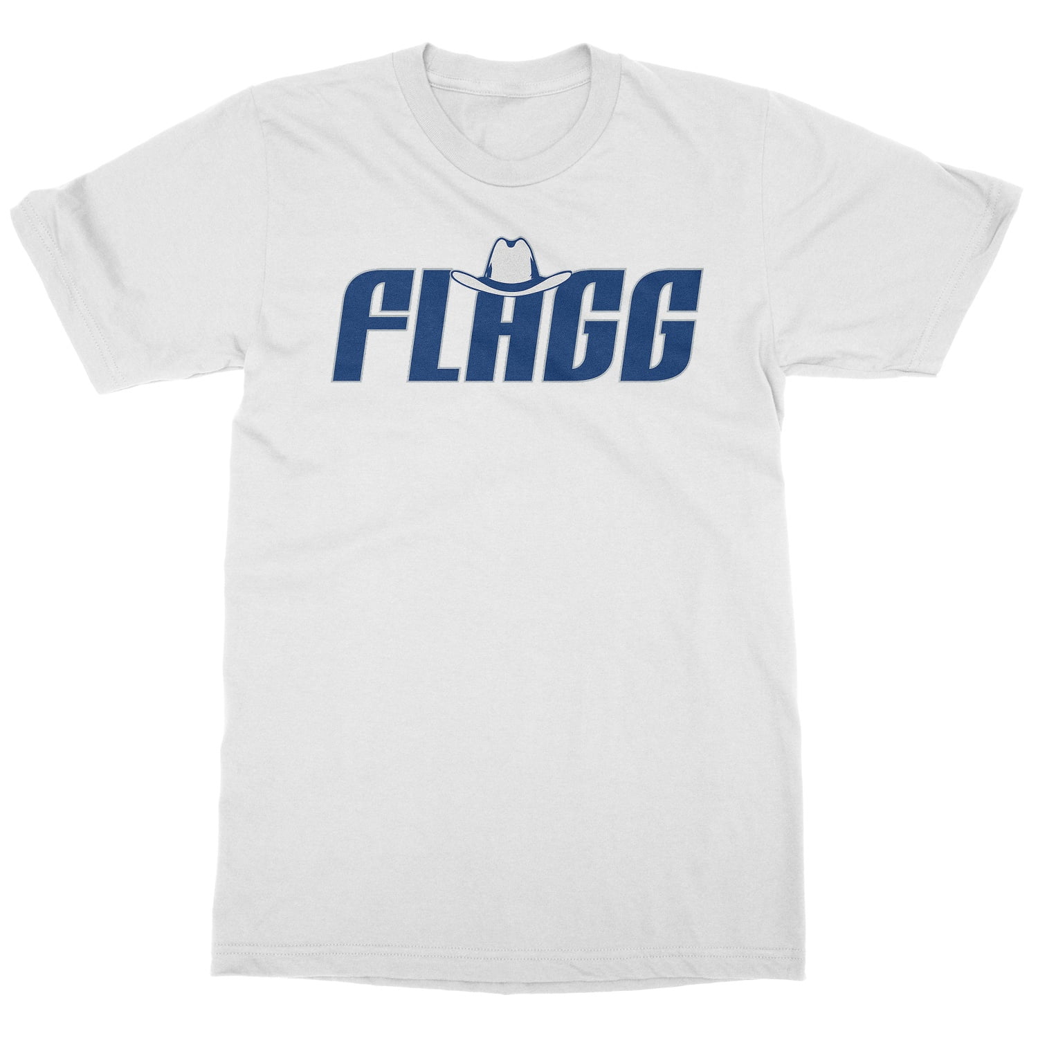 Flagg Inspired Old School Logo – Dallas Sports Fans Unisex T-Shirt (White, Medium) - Walmart.com