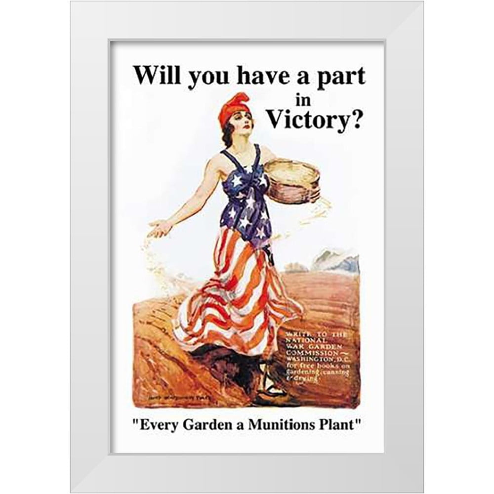 Flagg, James M. 17x24 White Modern Wood Framed Museum Art Print Titled ...