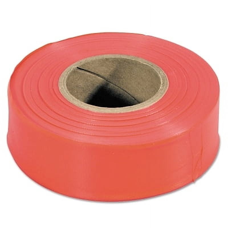 Flagging Tape, 1-3/16 in x 150 ft, Pink Glo | Bundle of 2 Rolls ...